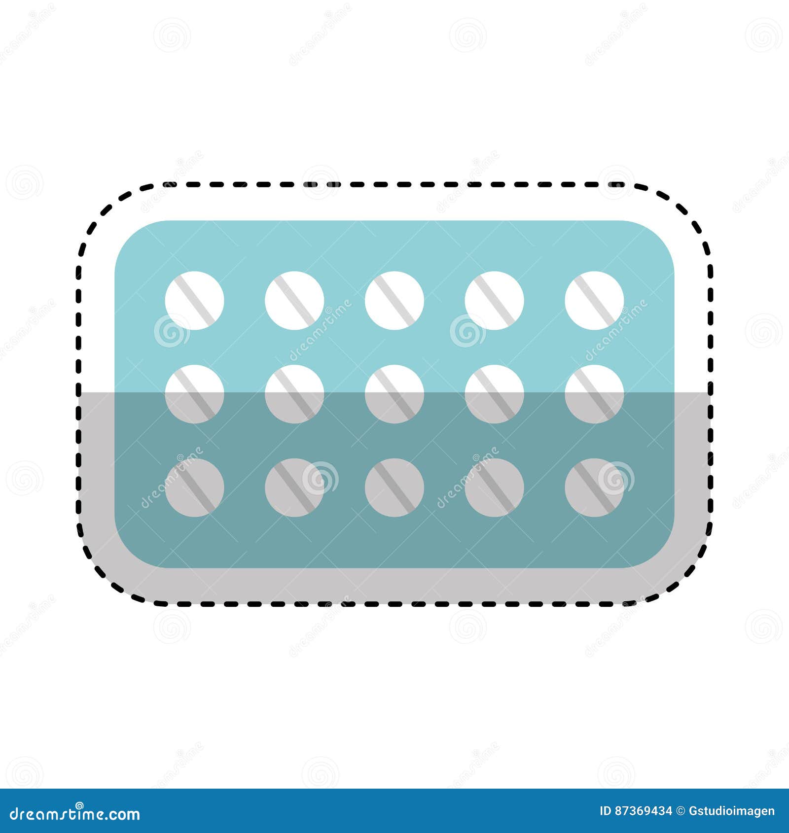 Medicine tab isolated icon stock vector. Illustration of medical - 87369434