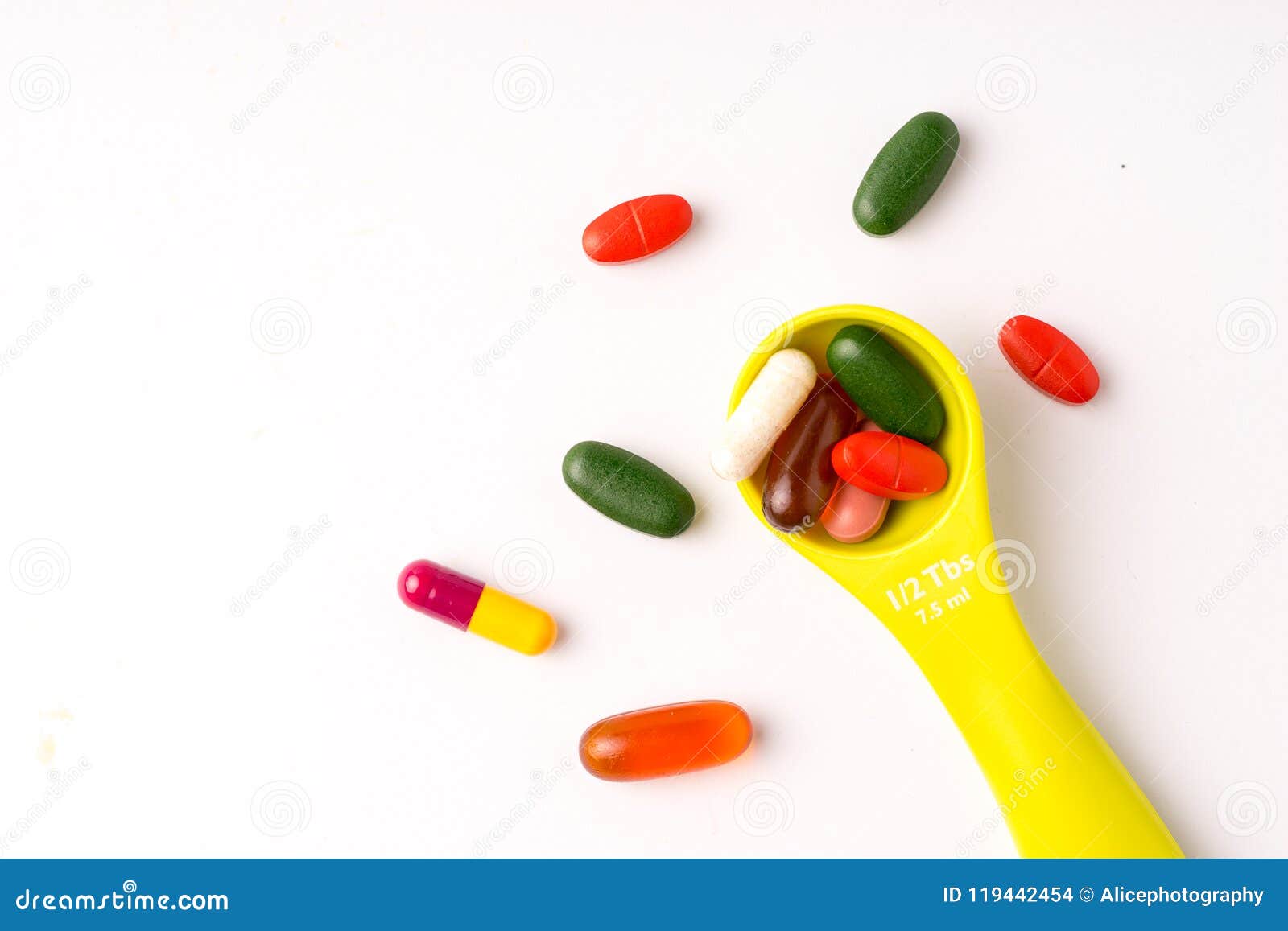 Medicine, Tablet and Drug in Various Shape Stock Photo - Image of ...