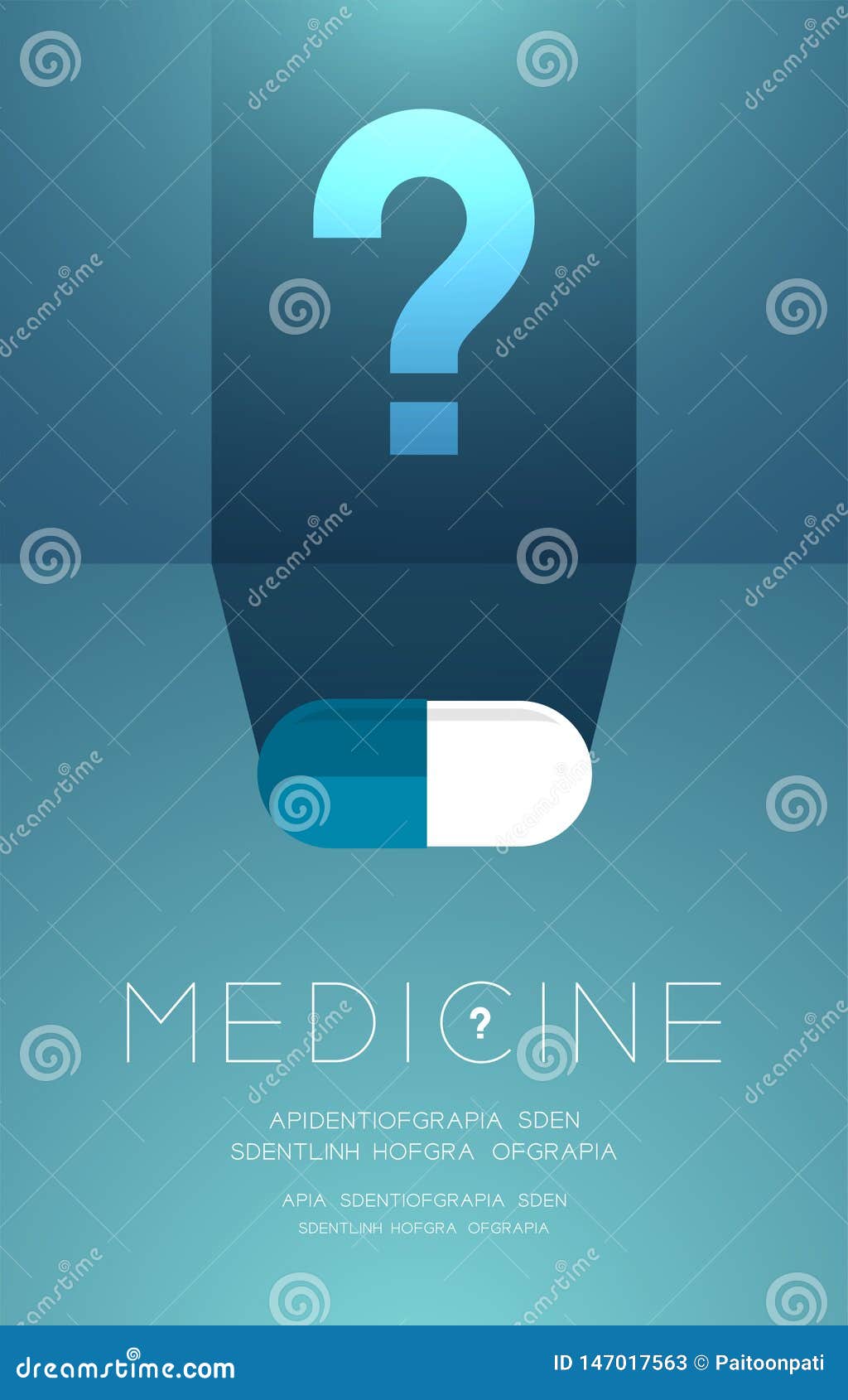 Medicine Question Mark Cartoon Vector | CartoonDealer.com #44916953