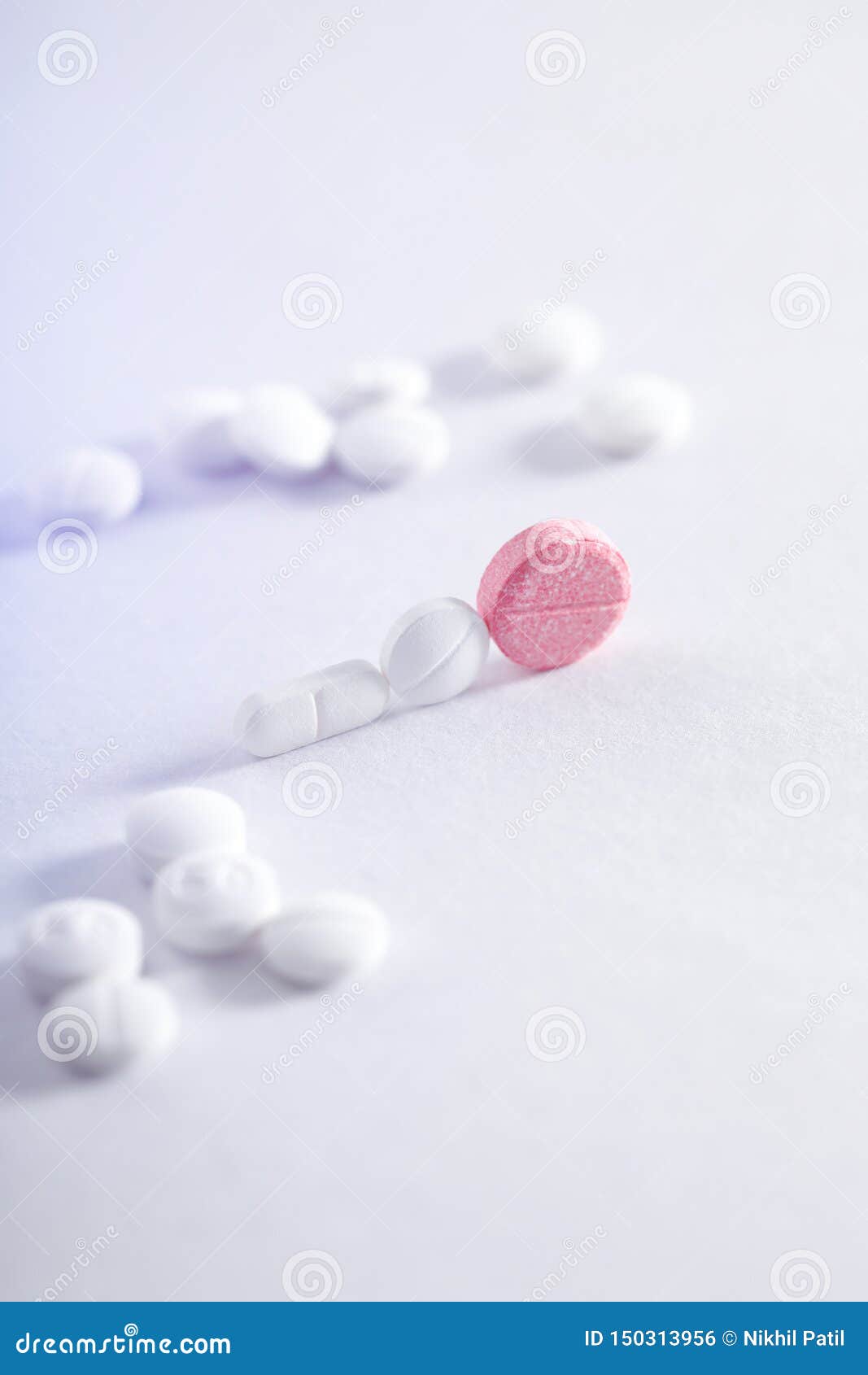 Medicine Tablets on White Background , Pharmacy Theme Stock Photo ...