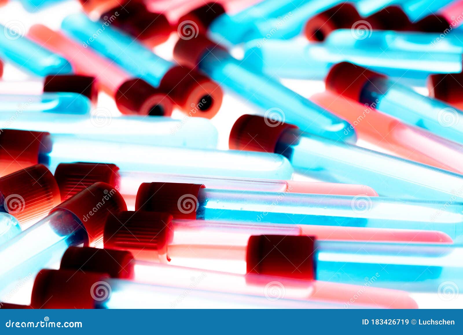 Medicine Test Tubes for Microbiological Collection Flat Lay, Top View ...