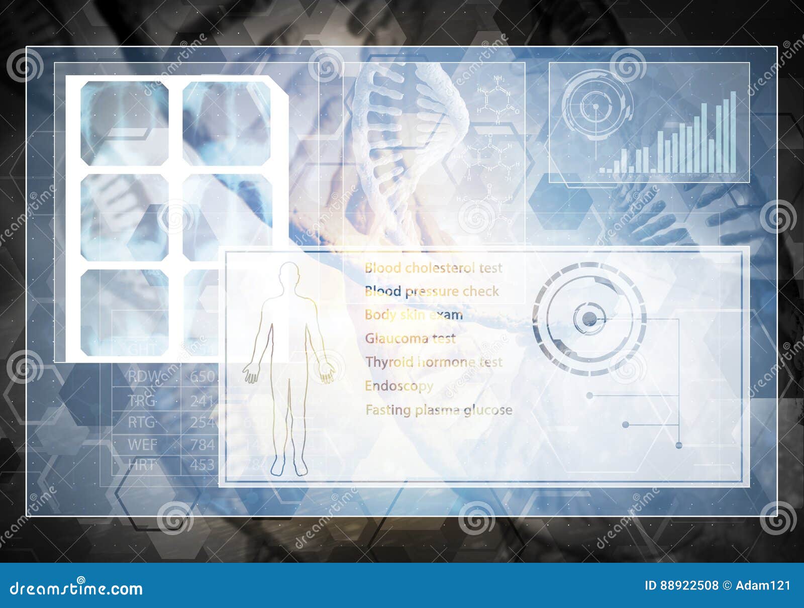 Medicine user interface stock illustration. Illustration of medical ...