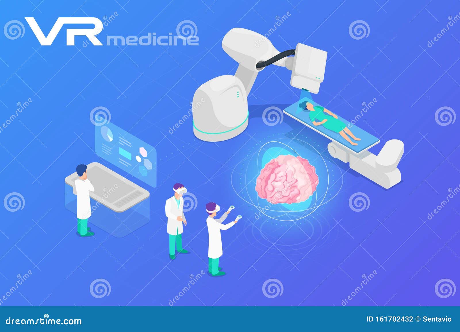 Brain Isometric Anatomy Of Human Body. Internal Organs 3D. Organ Vector ...