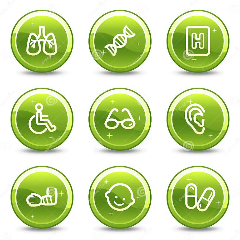 Medicine web icons set stock vector. Illustration of internet - 9313919