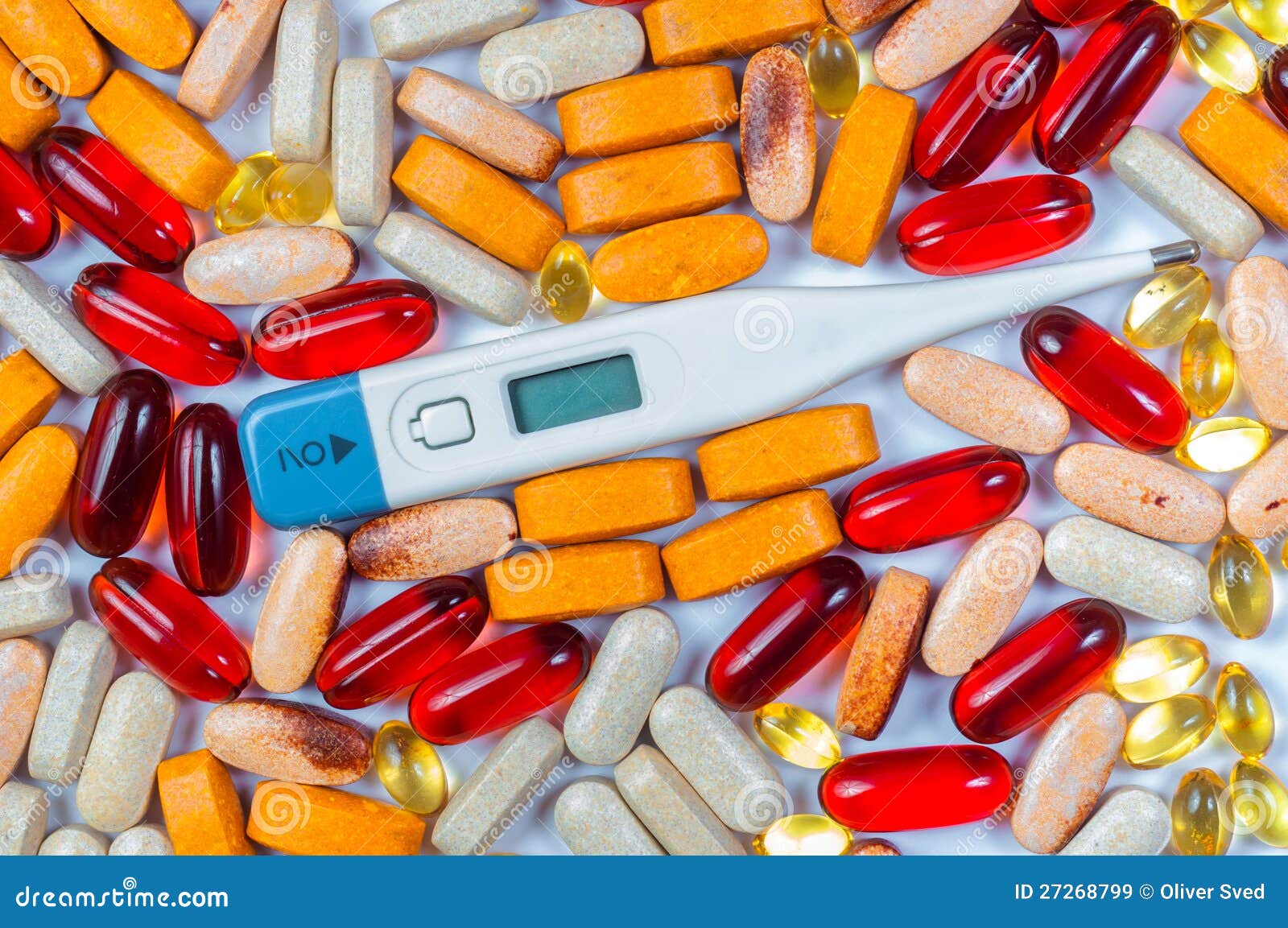 Medicine on White Background Stock Image - Image of disease, color ...