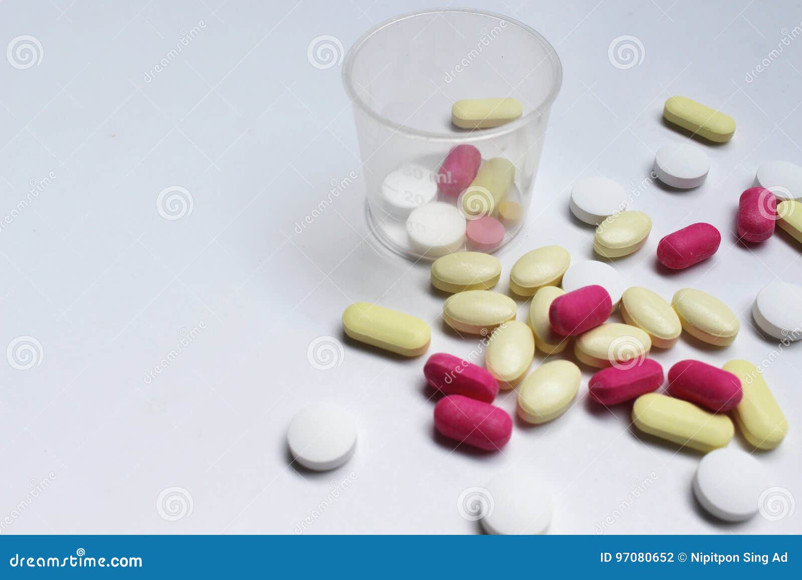 Medicine on a White Background Stock Photo - Image of industry ...