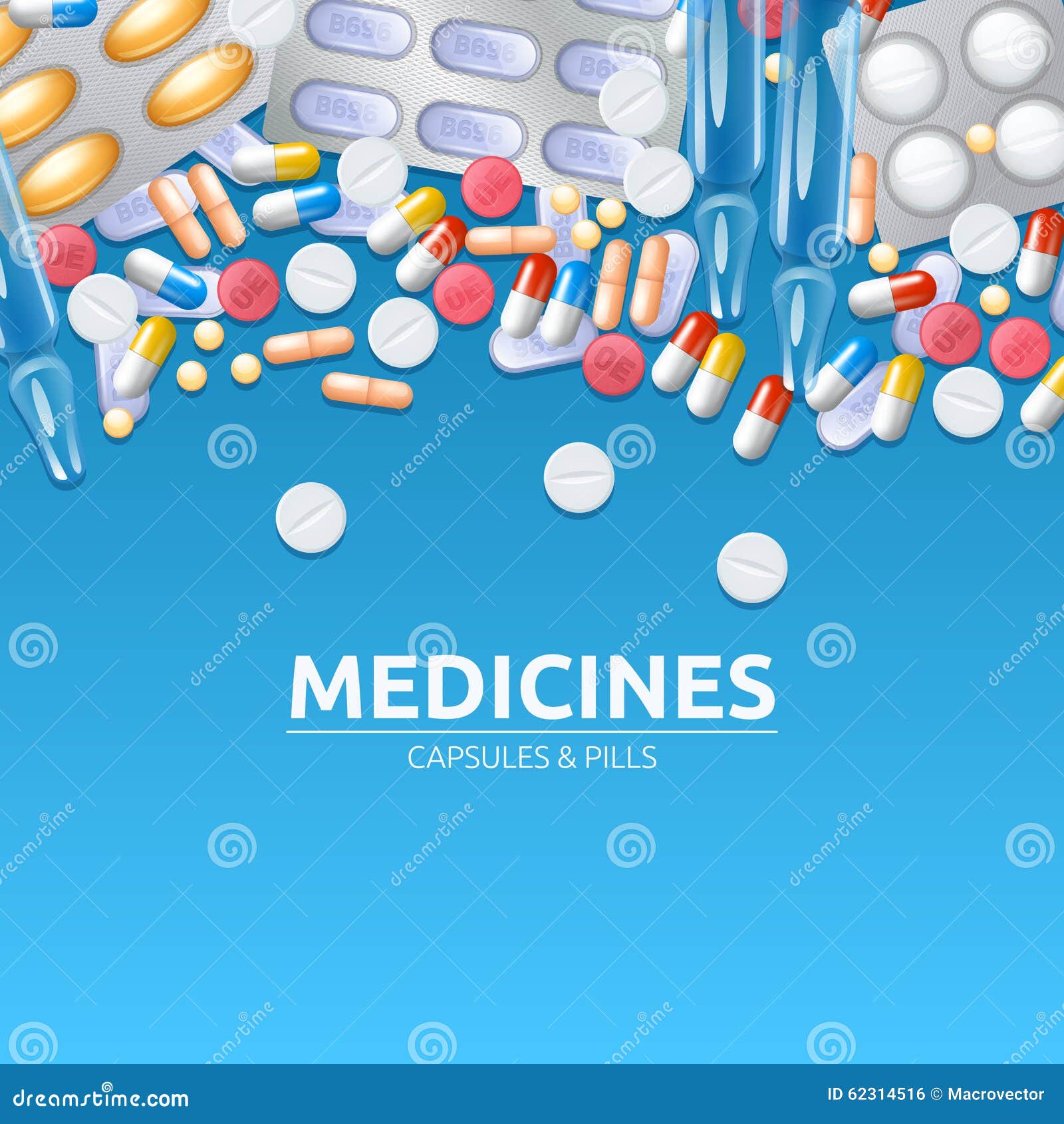Medicines Background Illustration Stock Vector - Illustration of cure ...