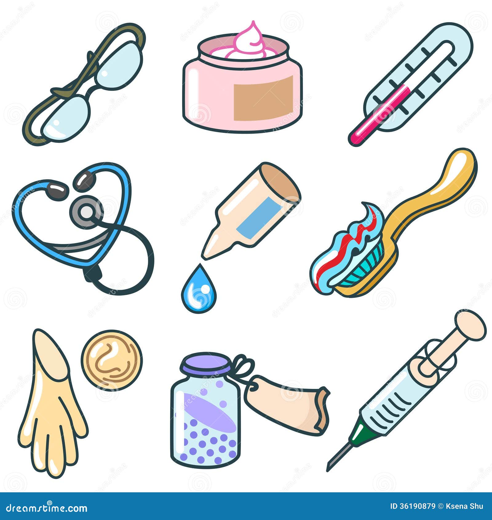 Medicines and Pharmaceutical Products Icon Set Stock Vector ...