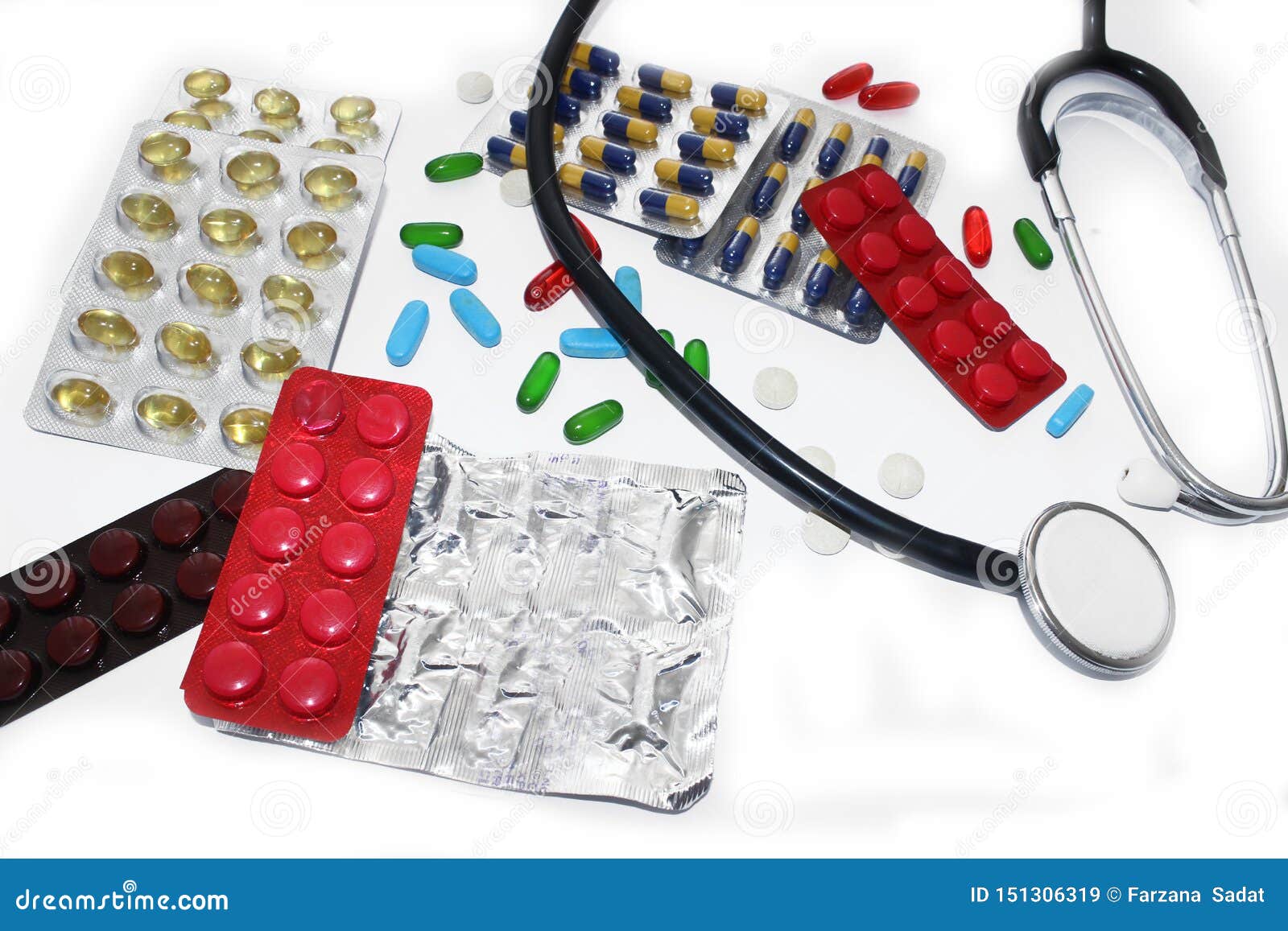 Medicines and tablets stock image. Image of capsule - 151306319