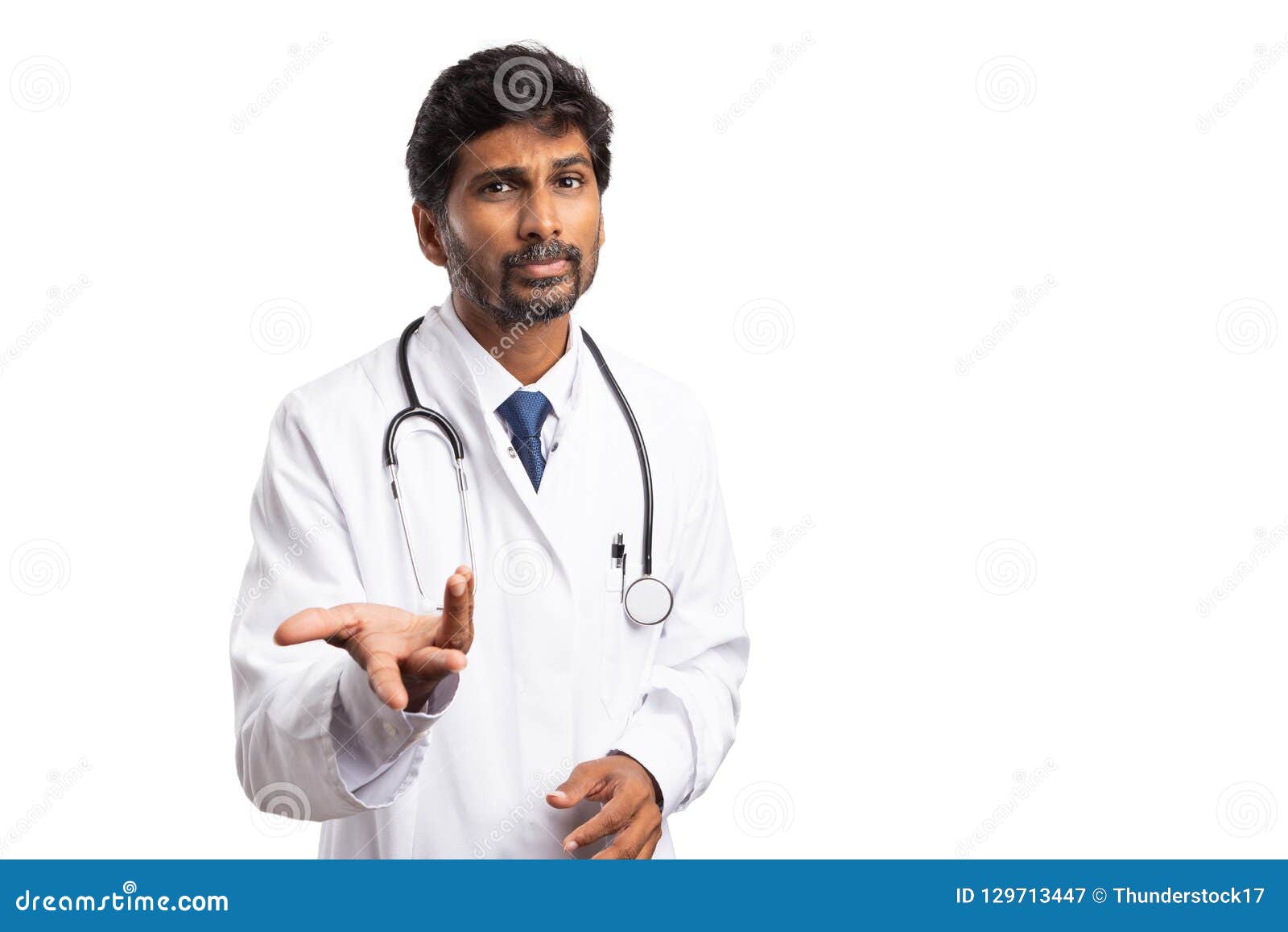 Medico Che Fa Chiedere Gesto Di Domanda Immagine Stock - Immagine di ...