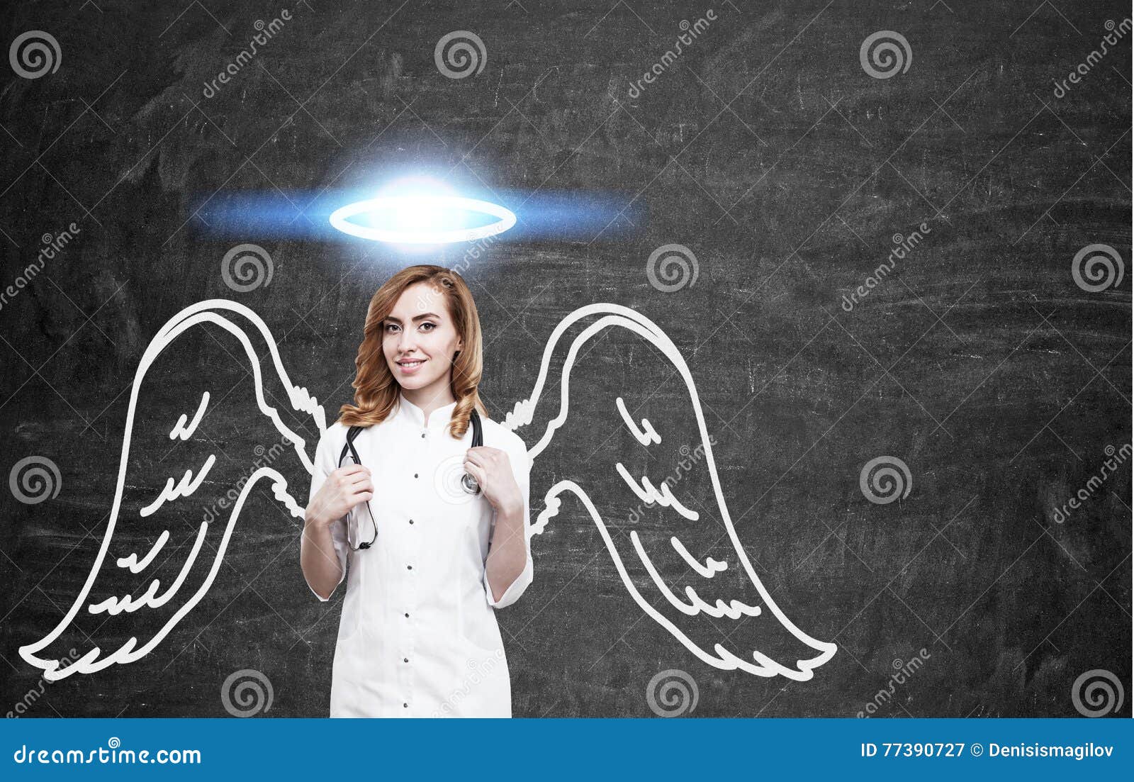 Medico Della Donna Di Angelo Immagine Stock - Immagine di guardiano ...