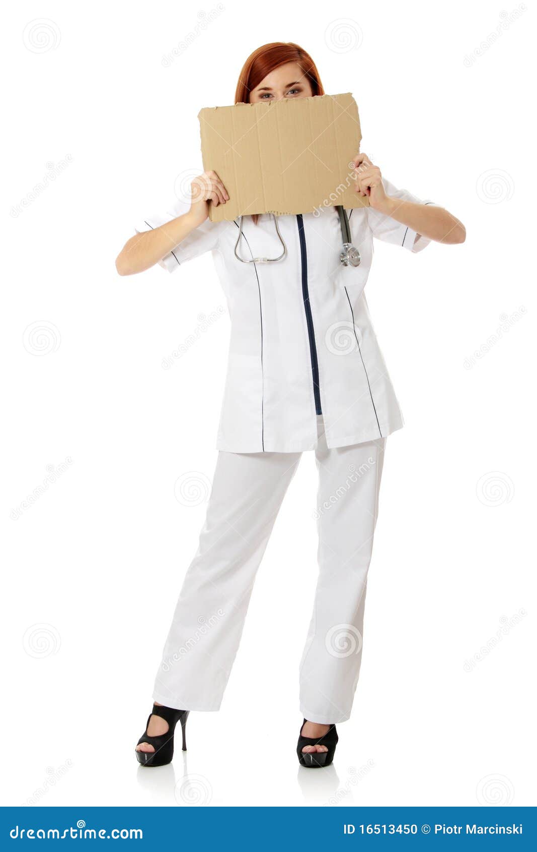 Medico Femminile Disoccupato Fotografia Stock - Immagine di disoccupato ...