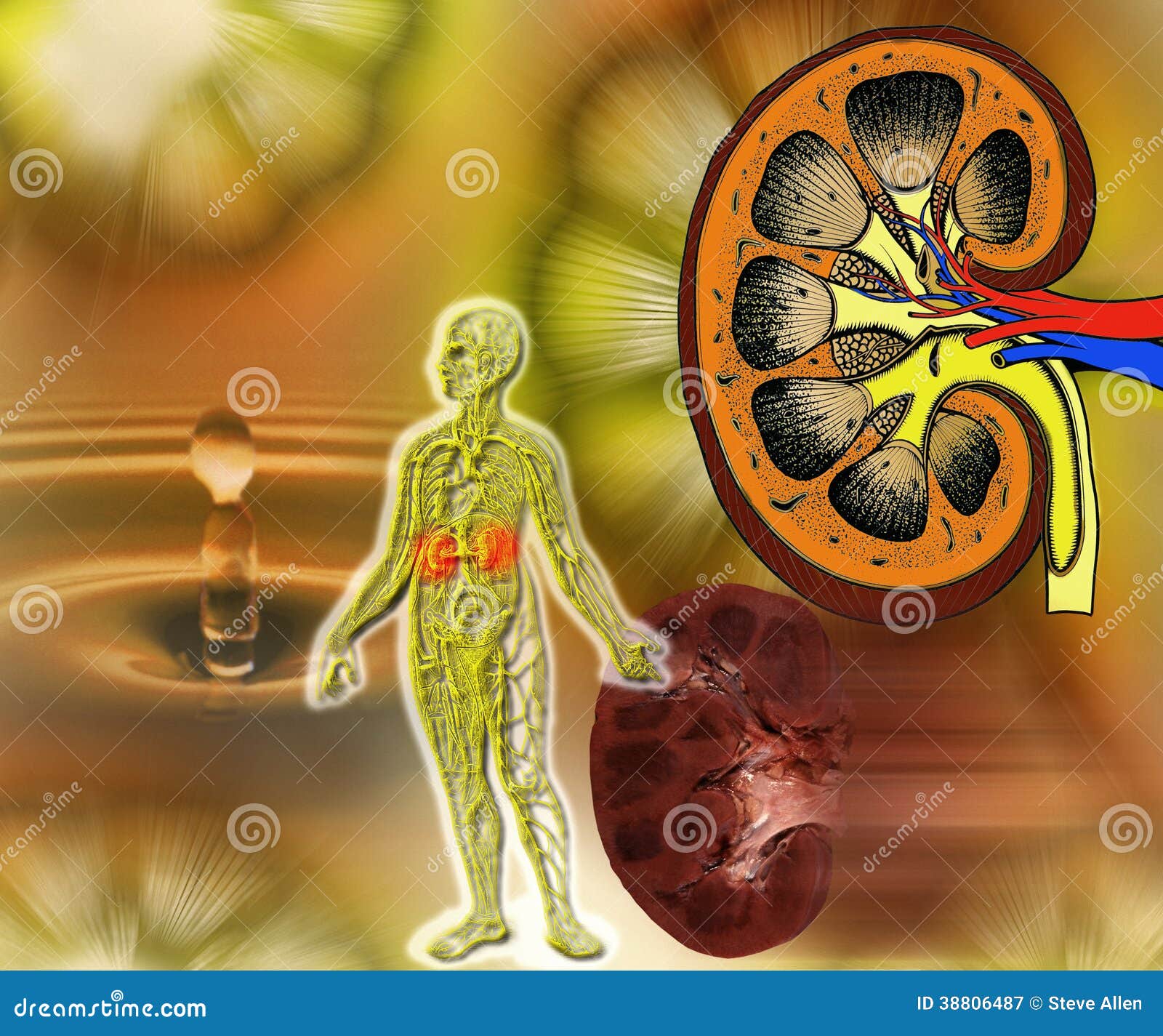 Medico - funzione del rene illustrazione di stock. Illustrazione di ...