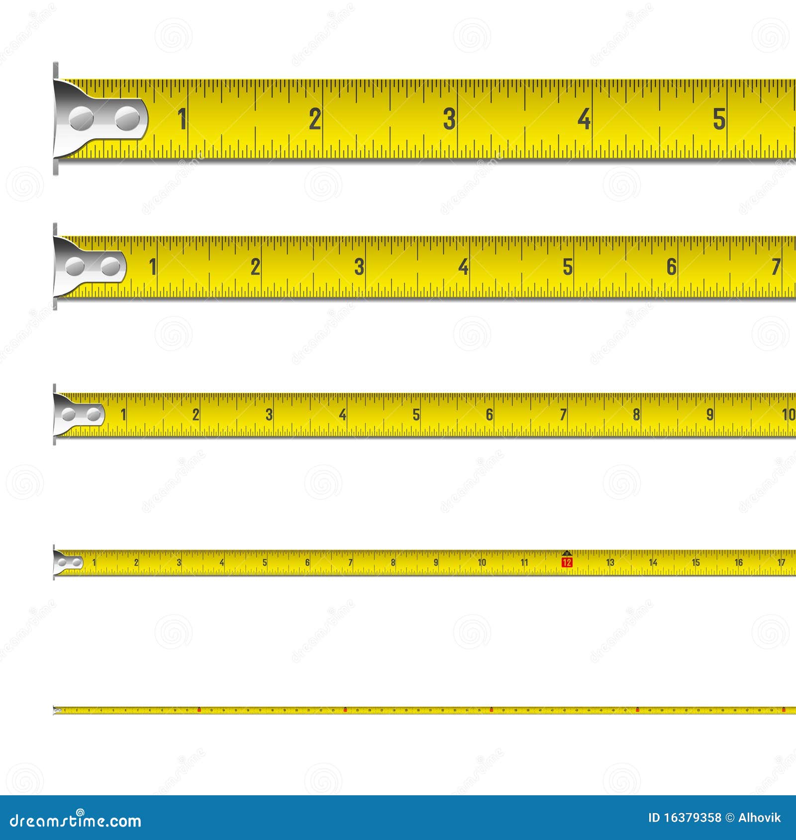 Medida De Fita Nas Polegadas Ilustração do Vetor - Ilustração de ...