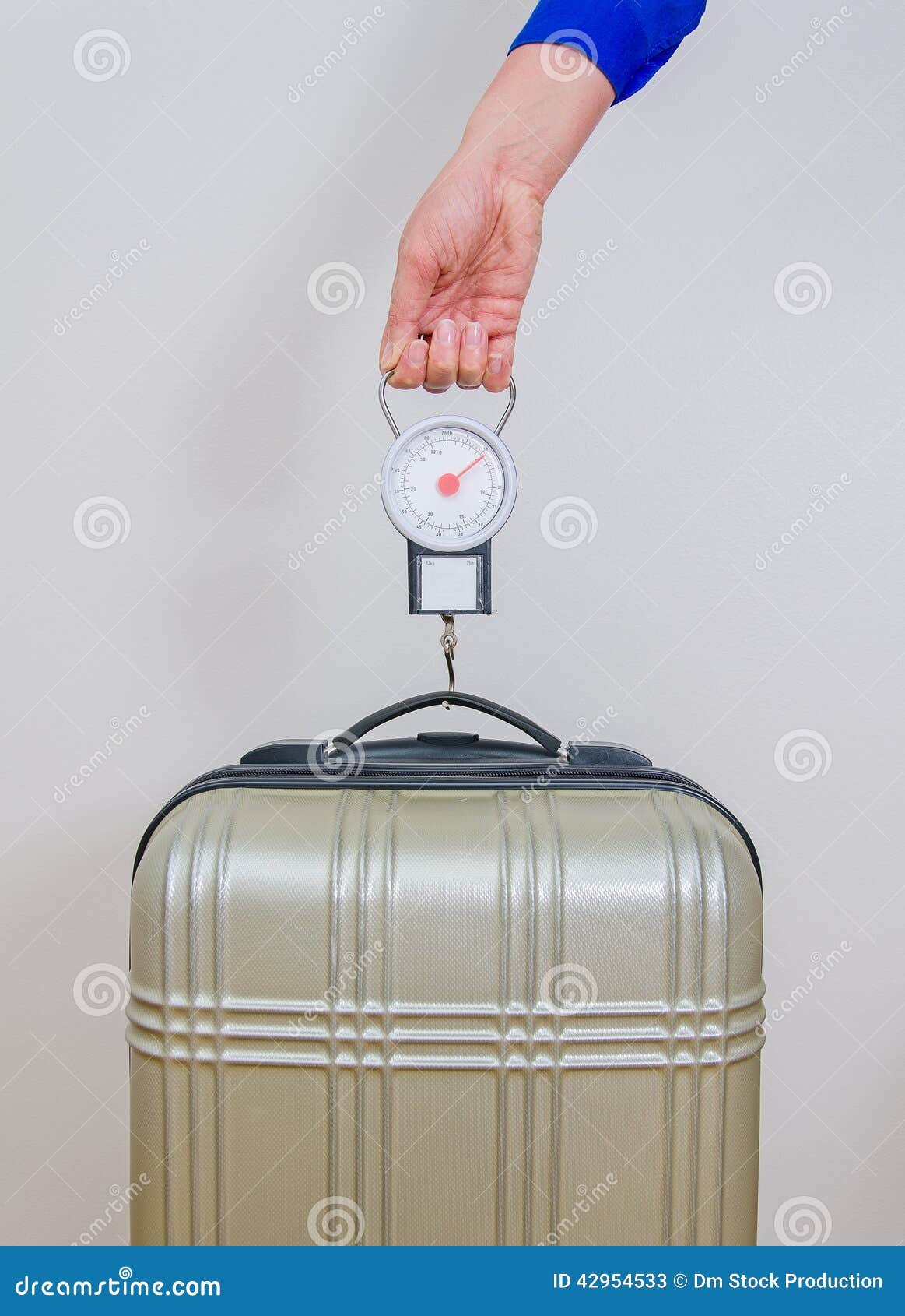 Medida del bulto de mano imagen de archivo. Imagen de carga - 42954533