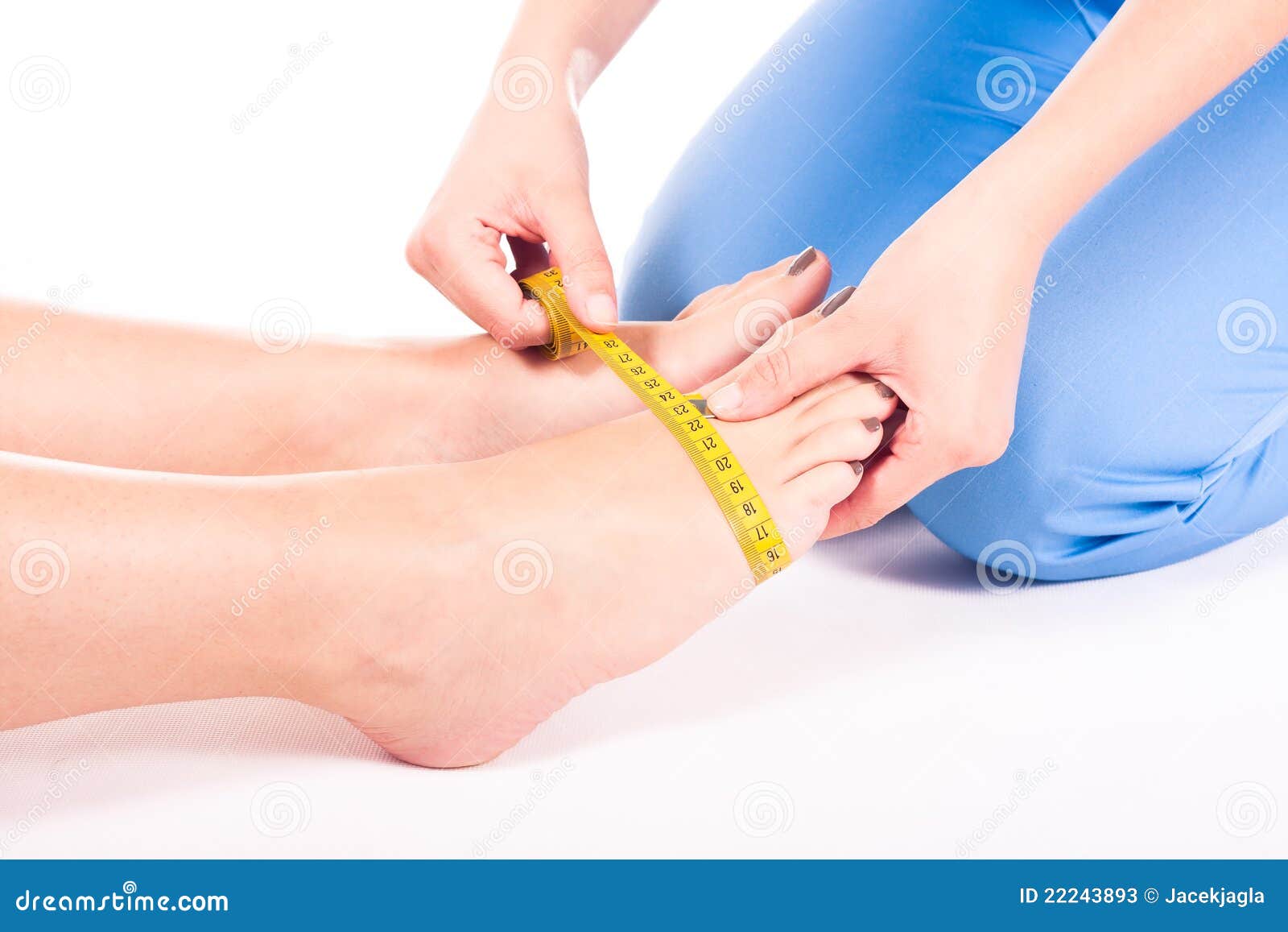 Medida del pie imagen de archivo. Imagen de ortopédico - 22243893
