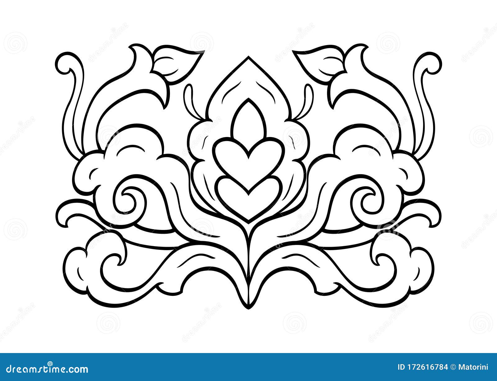 Medieval Abstract Design Element Stock Vector - Illustration of indian ...