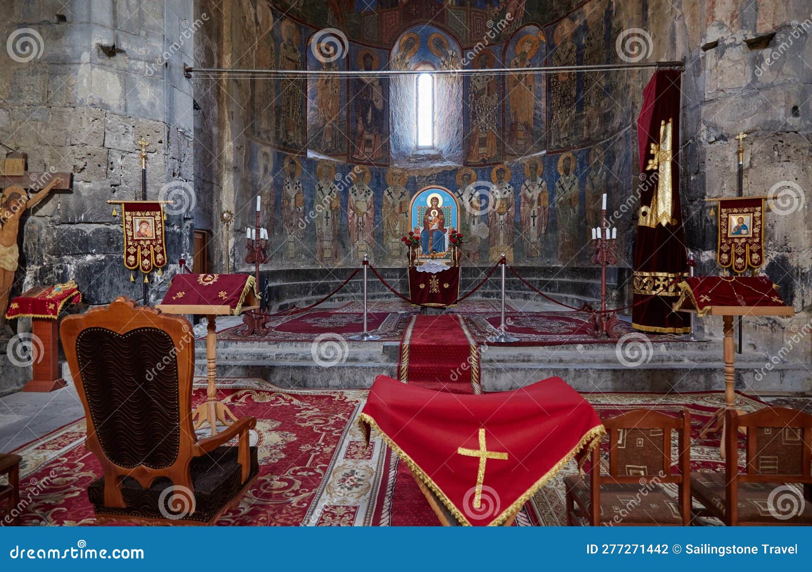 The Medieval Akhtala Monastery in Alaverdi, Armenia Stock Photo - Image ...