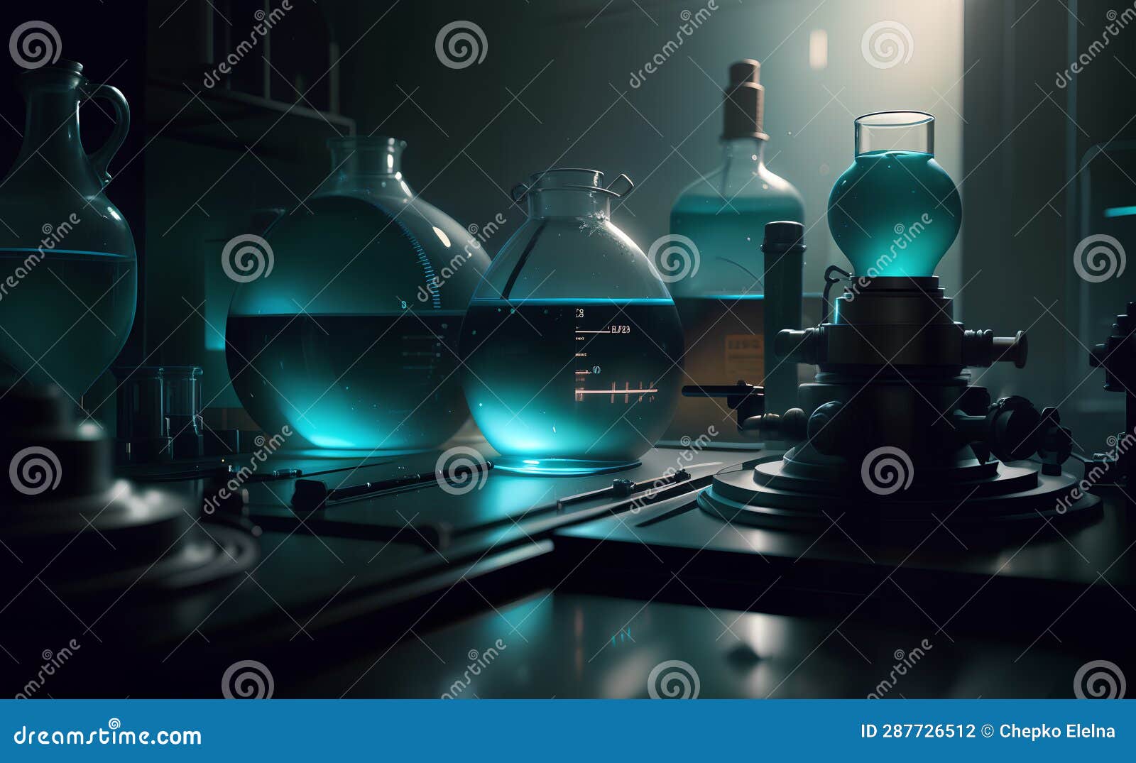 Medieval Alchemist Lab, Laboratory, Background Stock Image ...
