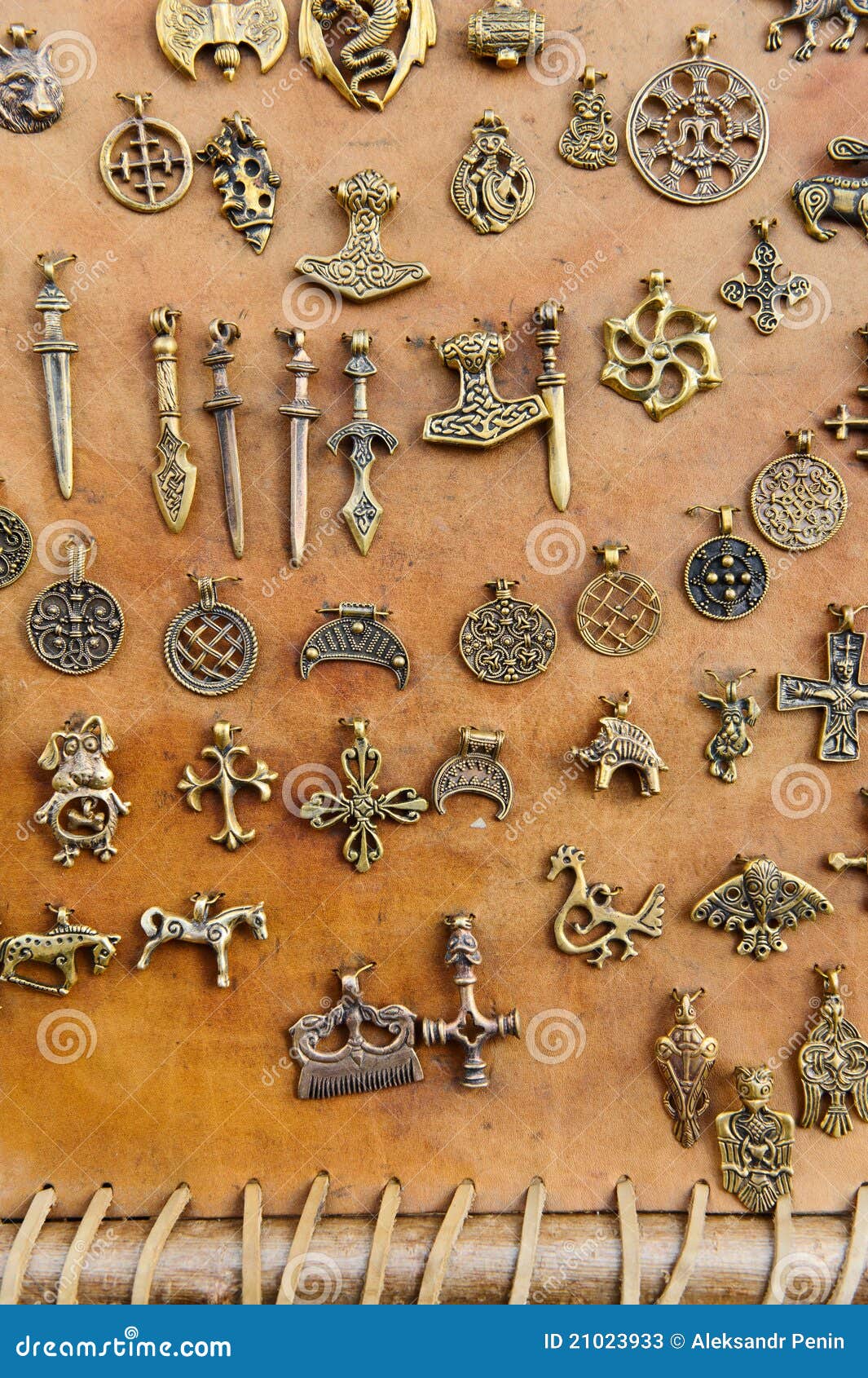 Medieval amulet stock image. Image of objects, golden - 21023933