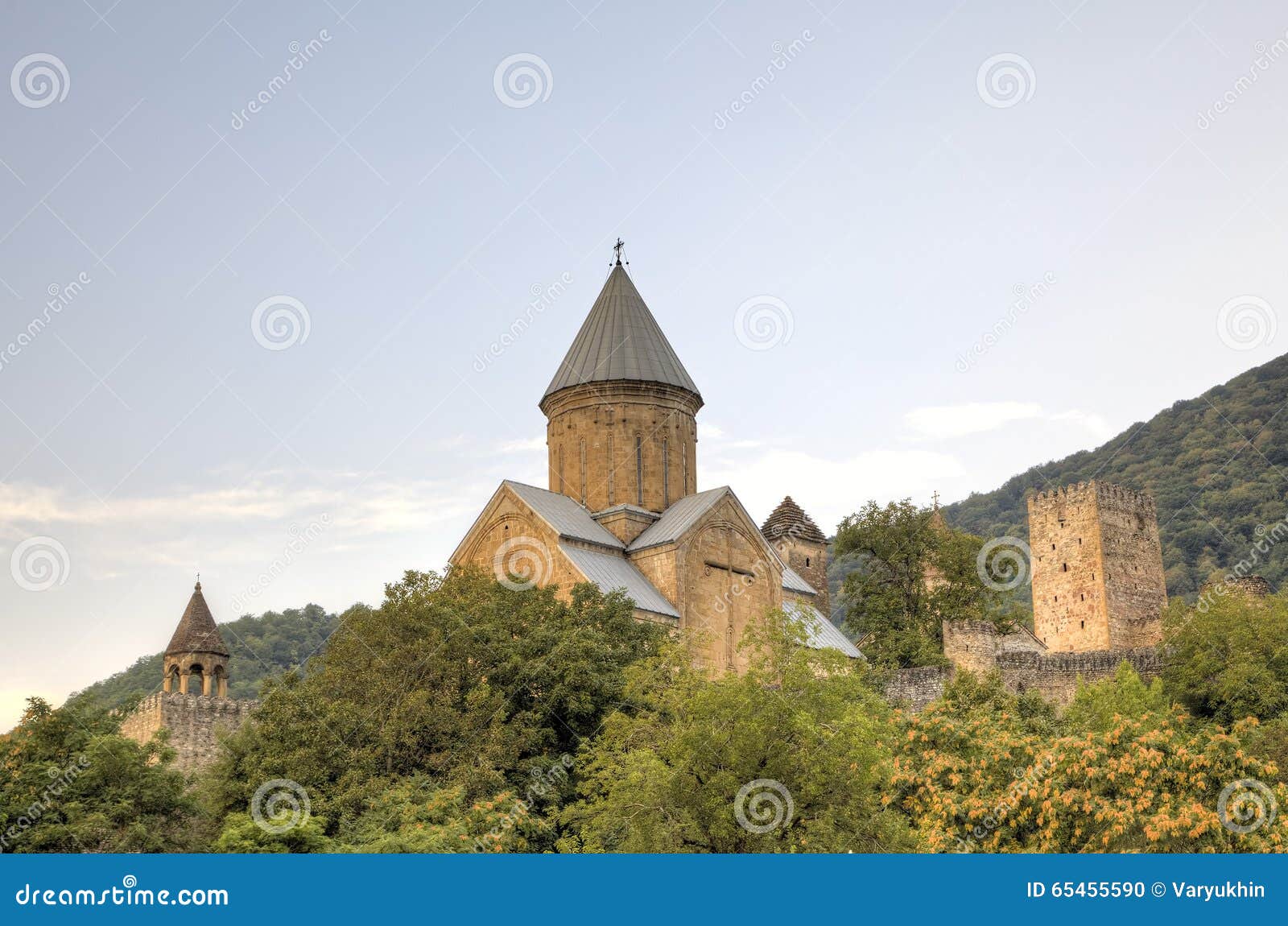 Medieval Ananuri Castle stock photo. Image of feudal - 65455590