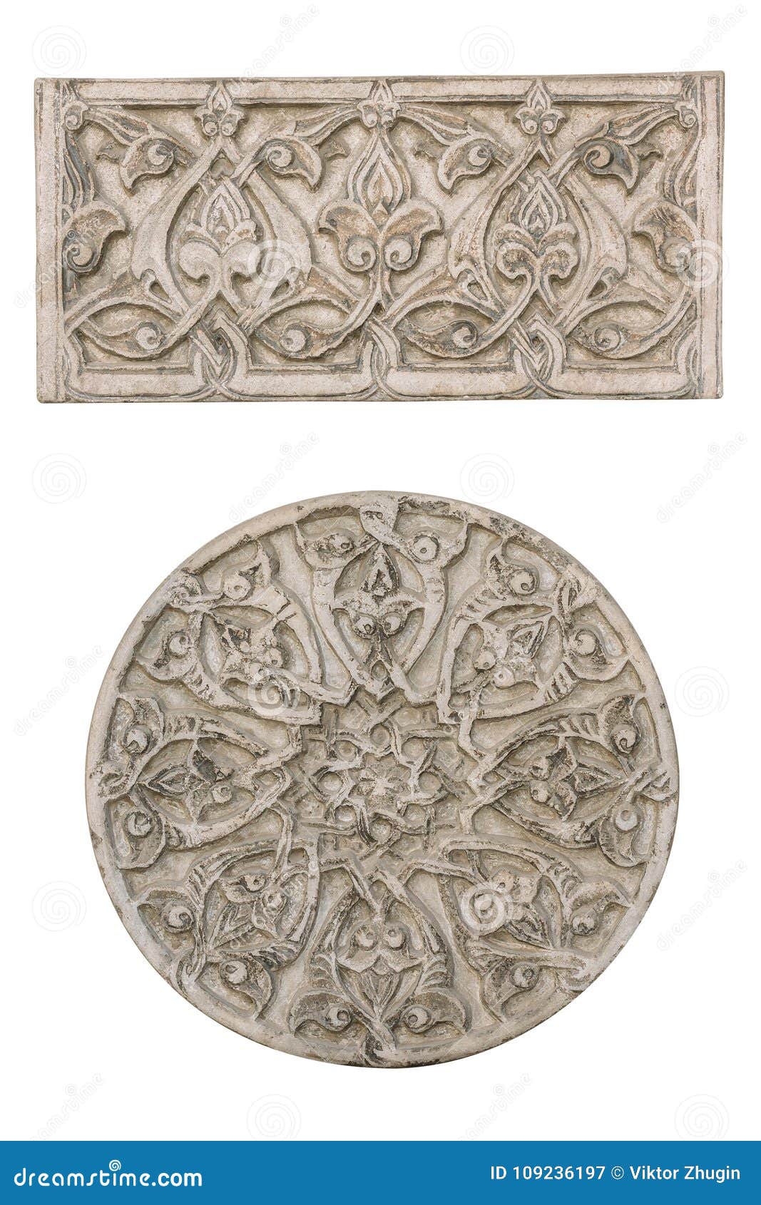 Medieval Architecture Decorative Elements Stock Image - Image of ...