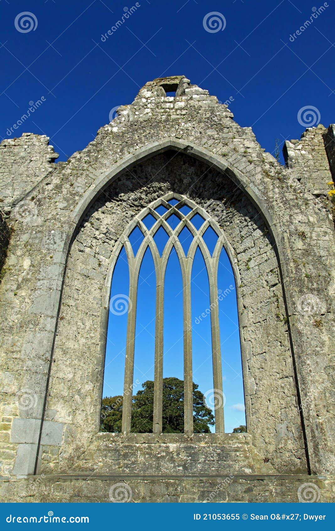 Medieval Arched Window Co. Limerick Ireland Stock Image - Image of ...