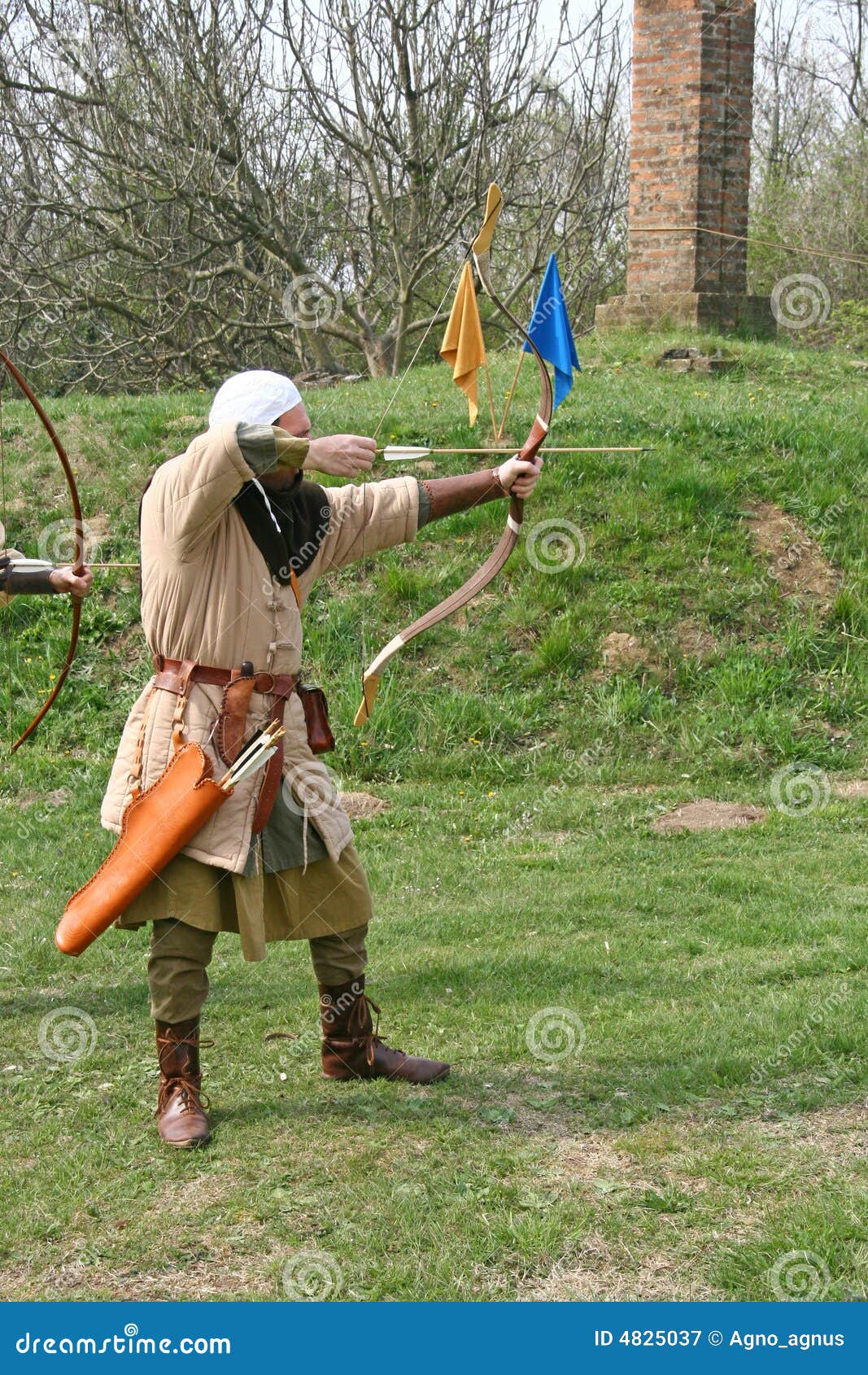 A medieval archer stock image. Image of europe, defend - 4825037