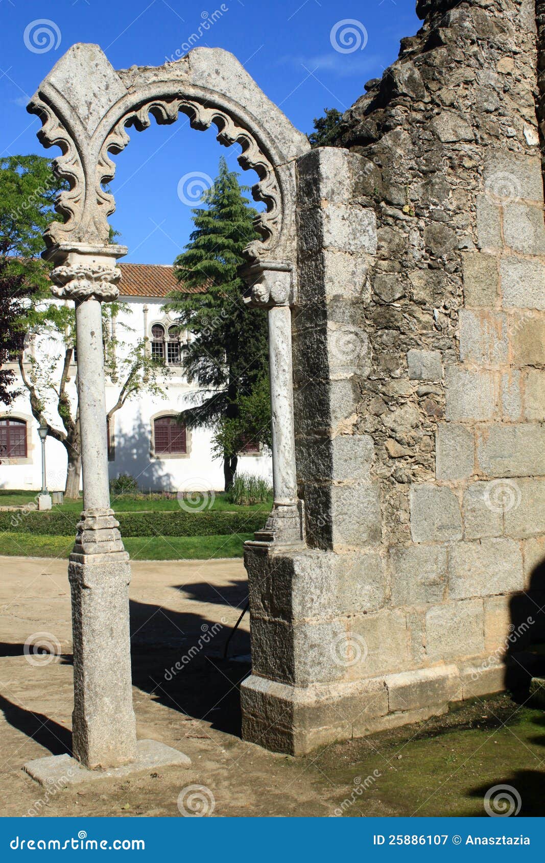 Medieval arches stock image. Image of town, europe, architecture - 25886107