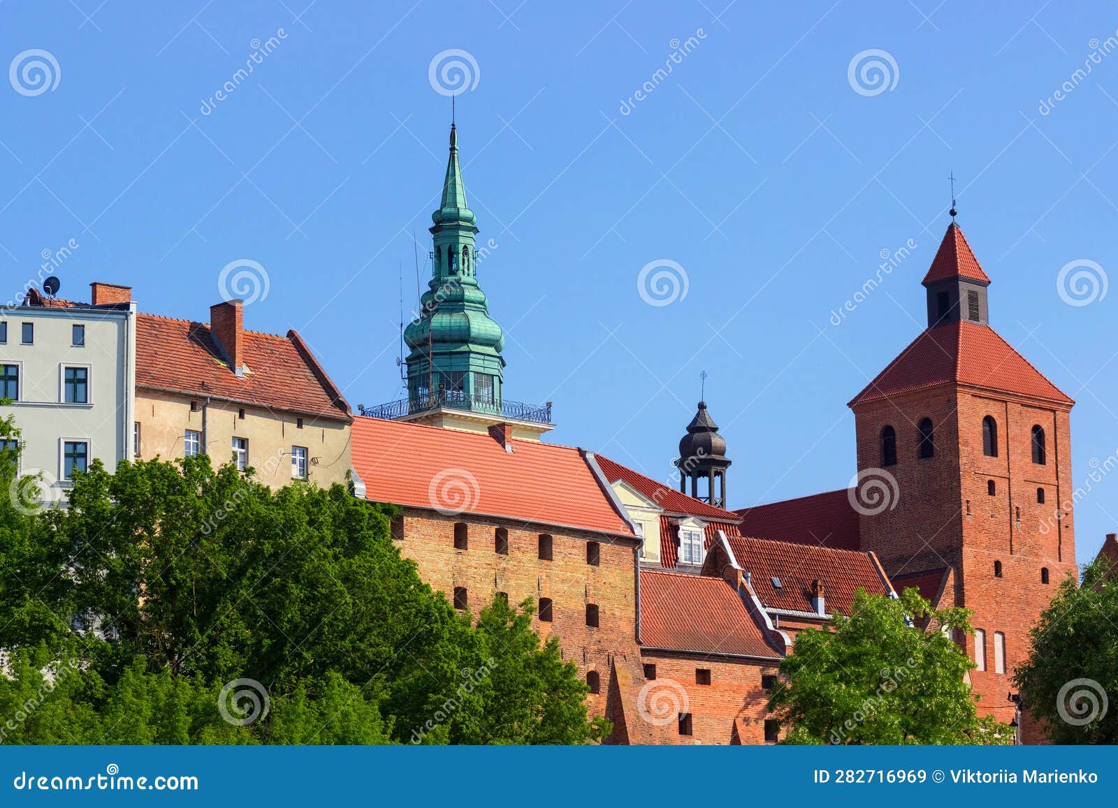 Medieval Architecture of the City of Grudziadz, Poland Stock Image ...