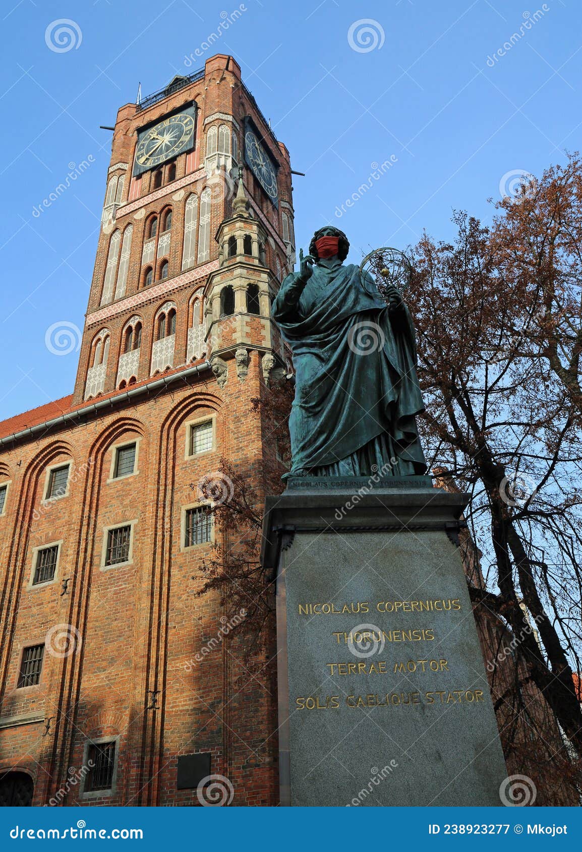 Copernicus Statue and the Old Town Tower - Vertical Editorial ...
