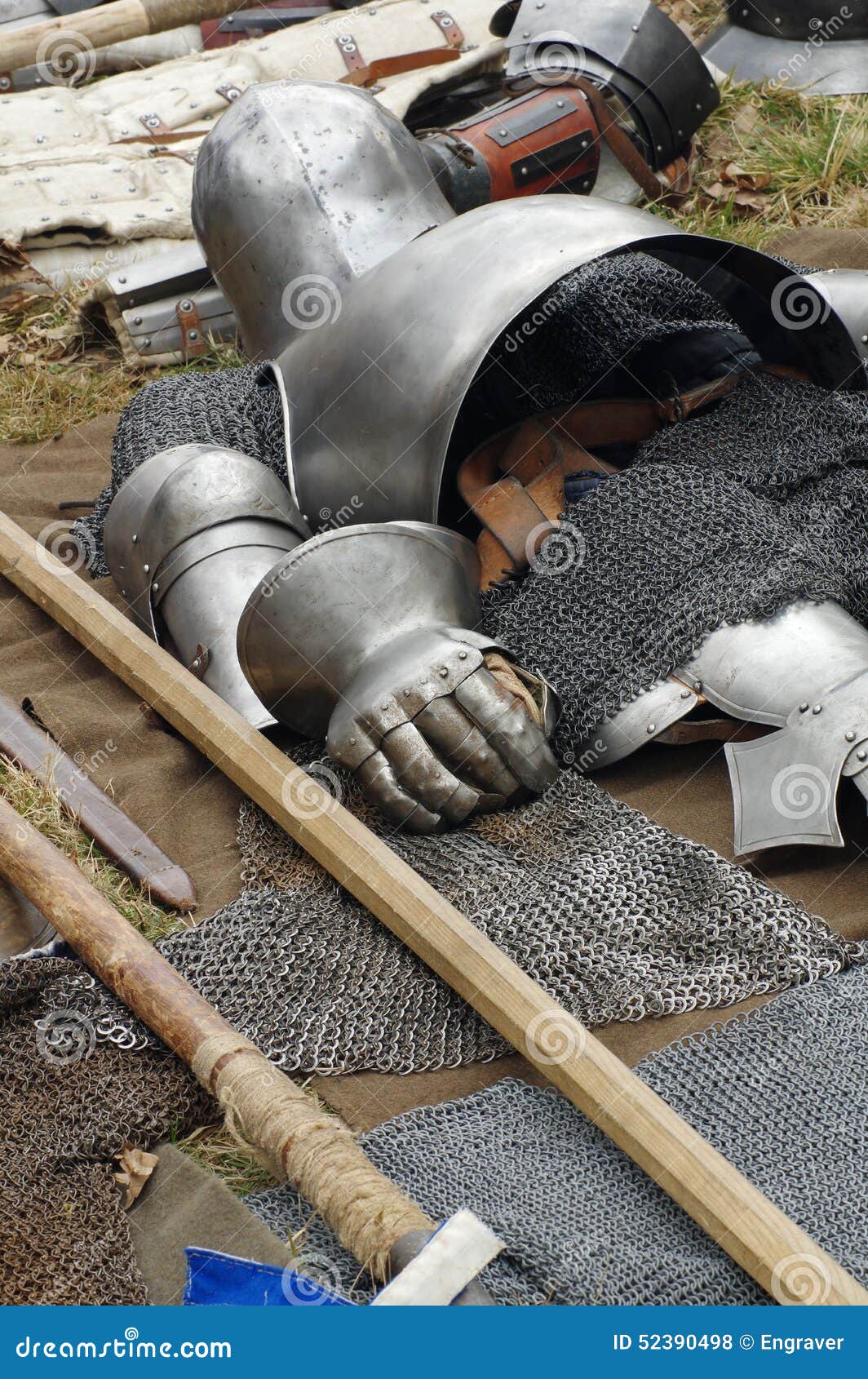 Medieval armor 3 stock photo. Image of protective, chain - 52390498