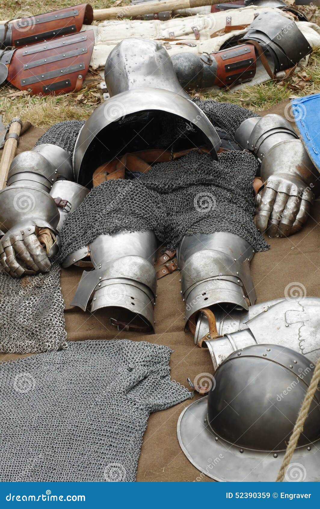 Medieval armor 4 stock image. Image of games, leather - 52390359