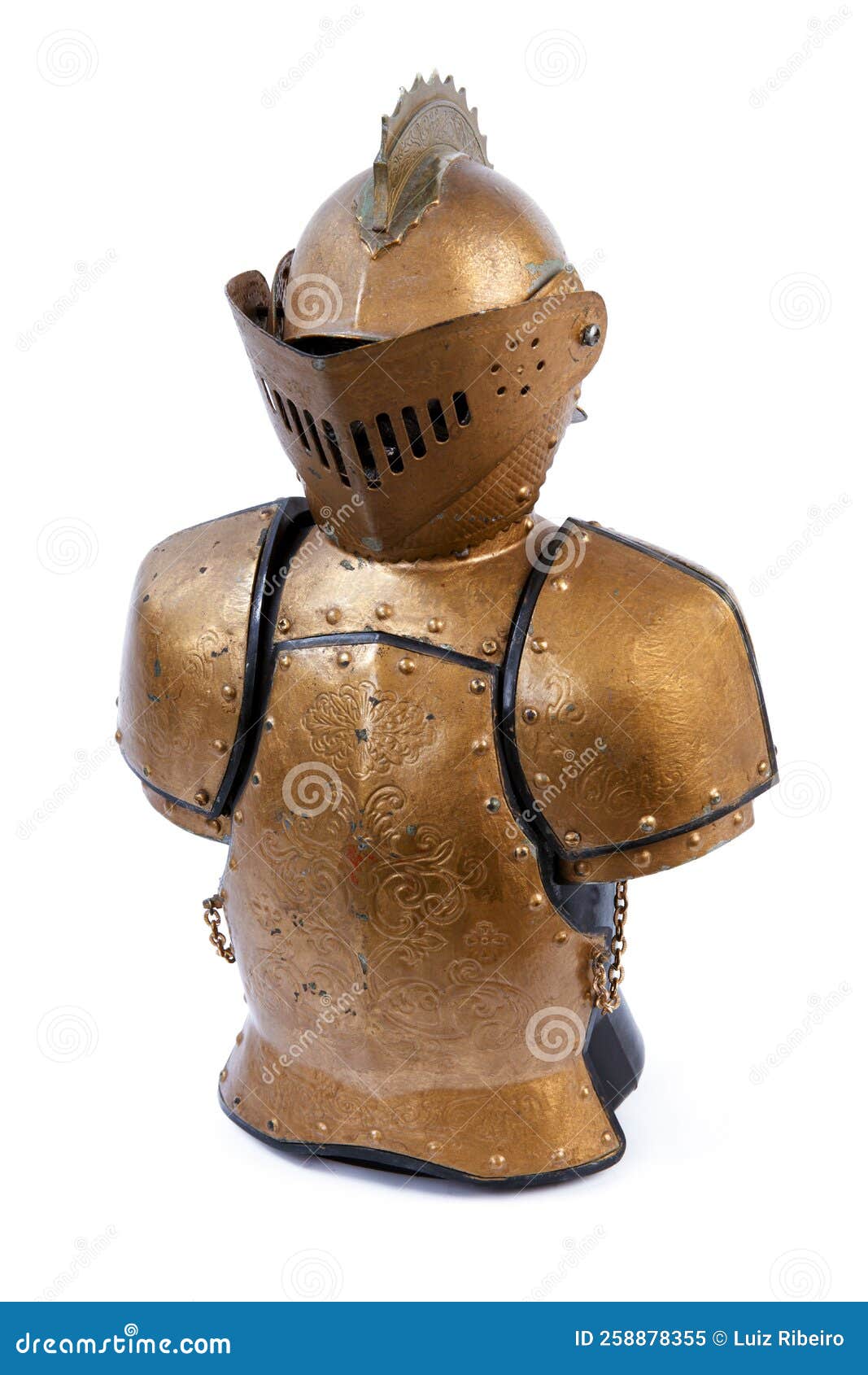 Medieval armor metal stock image. Image of metal, arms - 258878355