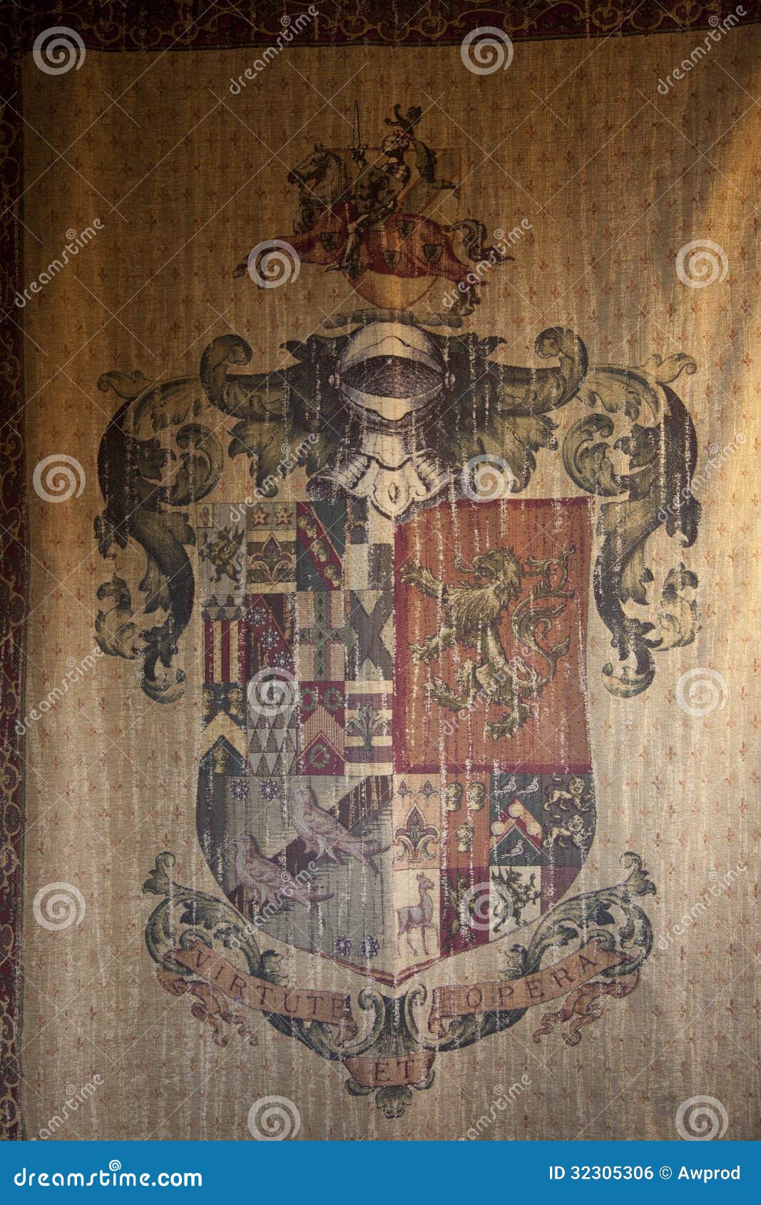 Medieval armorial bearings stock photo. Image of majestic - 32305306