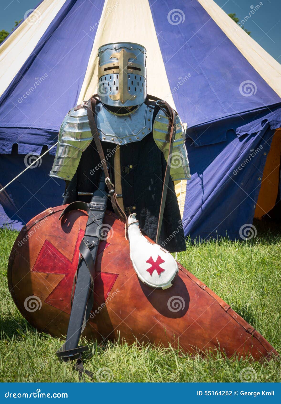 Medieval Armour and Shield stock photo. Image of metal - 55164262