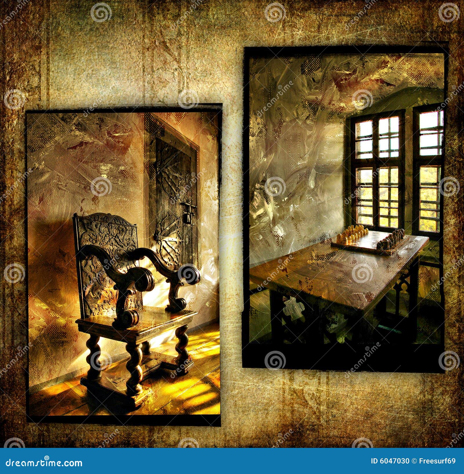 Medieval art gallery stock photo. Image of background - 6047030