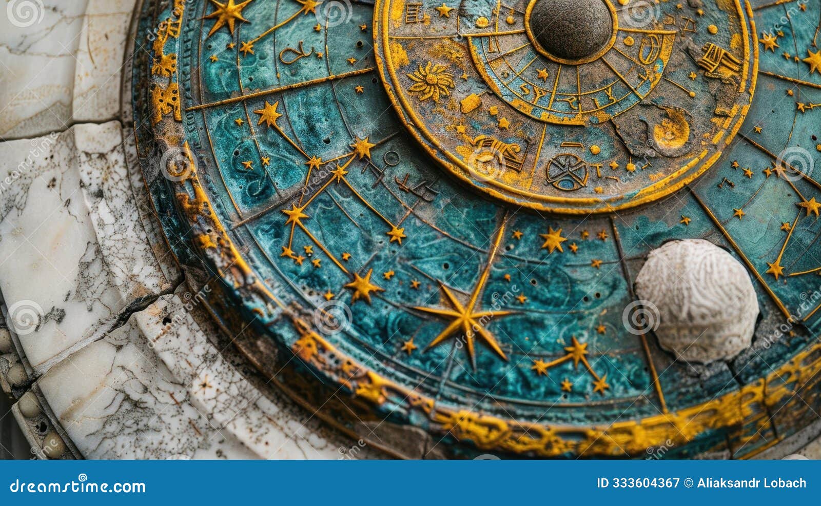 Medieval Astronomical Clock. an Ancient Astronomical Clock Scheme Stock ...