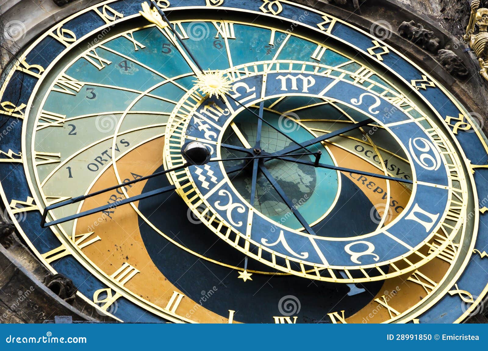Astronomical Clock In Clusone Stock Photography | CartoonDealer.com ...