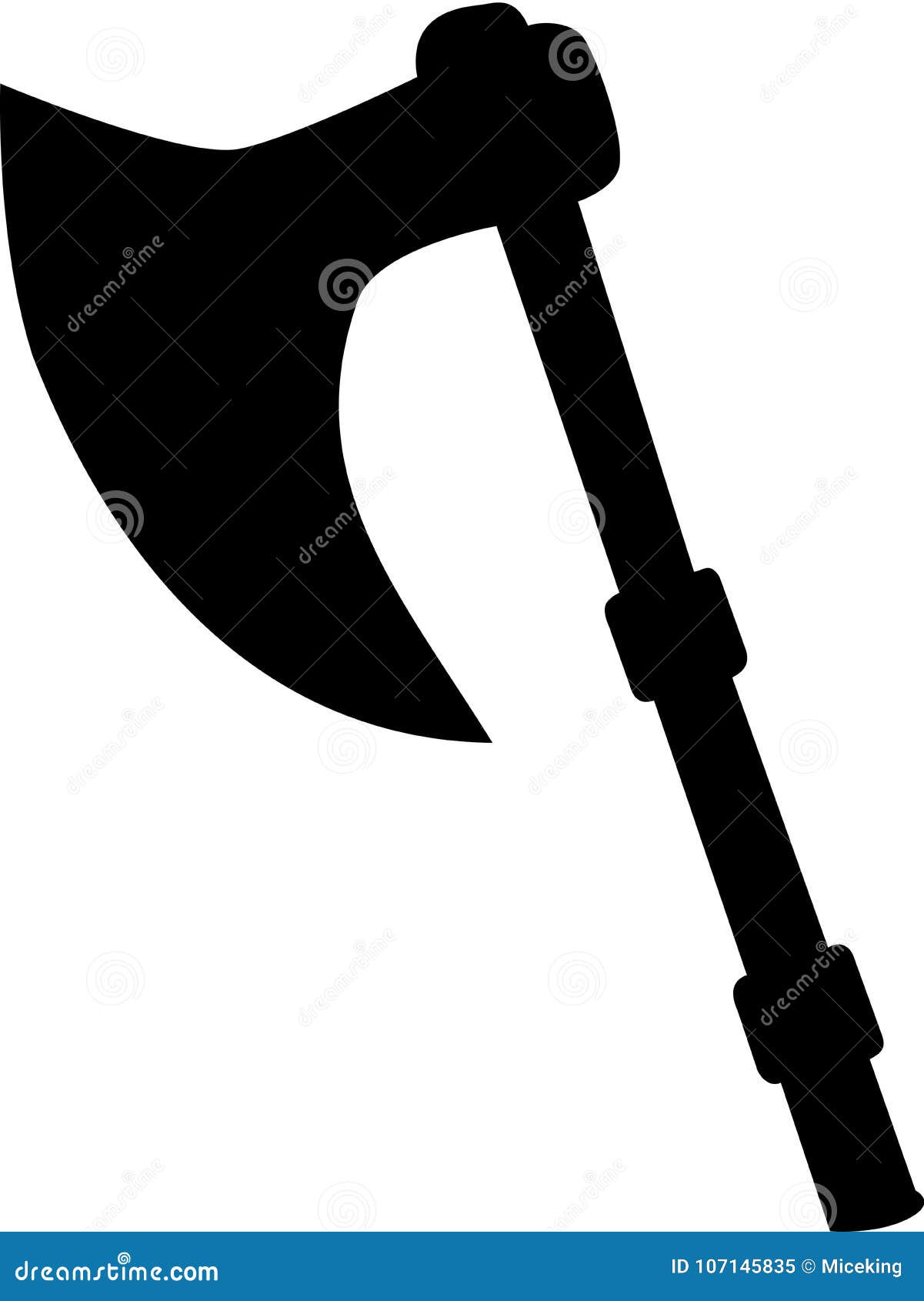 Medieval axe icon stock vector. Illustration of symbol - 107145835