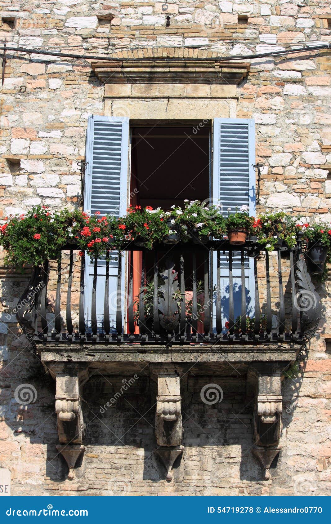 Medieval balcony stock photo. Image of house, decor, glass - 54719278
