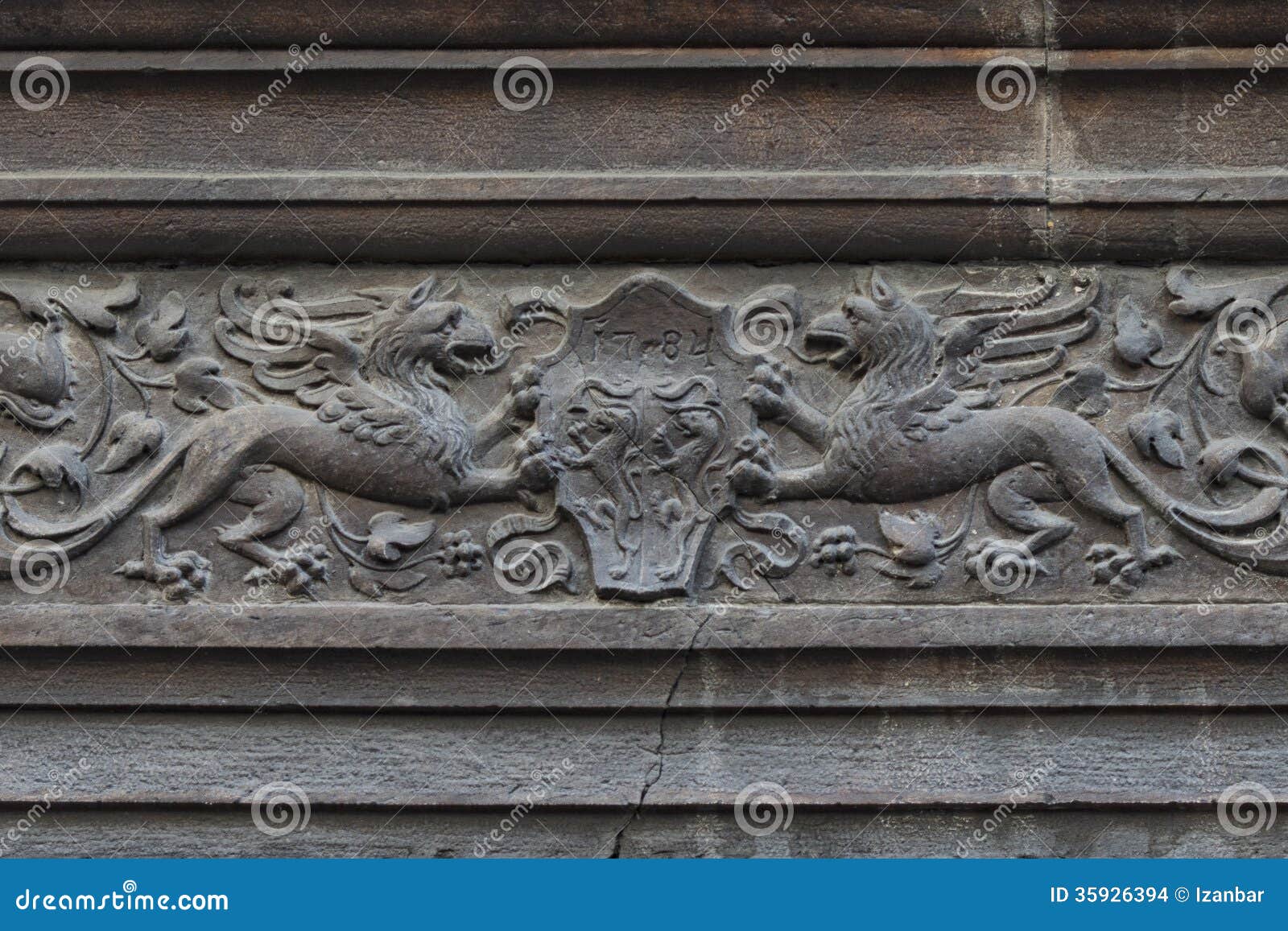 Medieval bas relief stock photo. Image of city, basrelief - 35926394