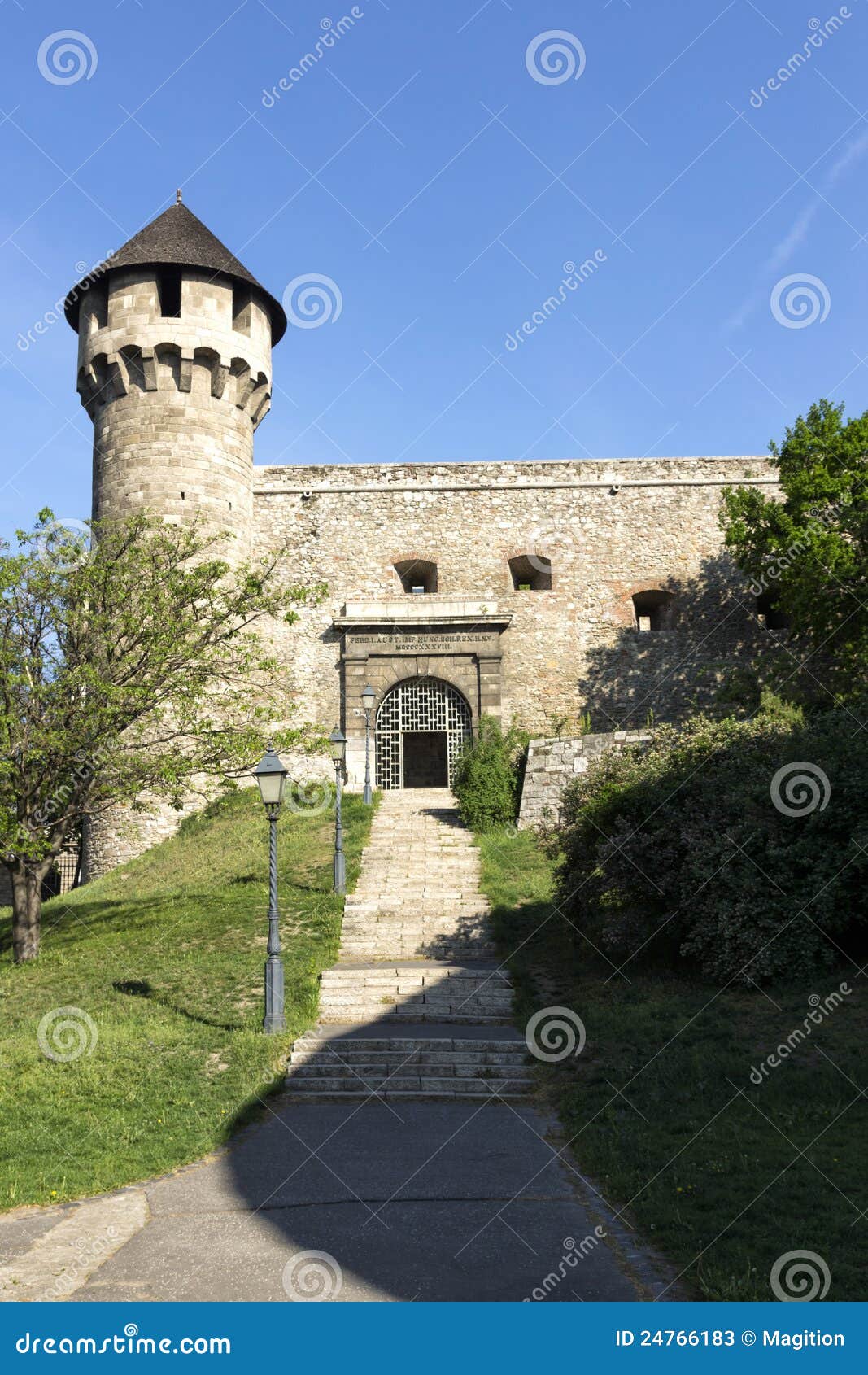 Medieval Bastion in Royal Palace, Budapest Stock Image - Image of ...