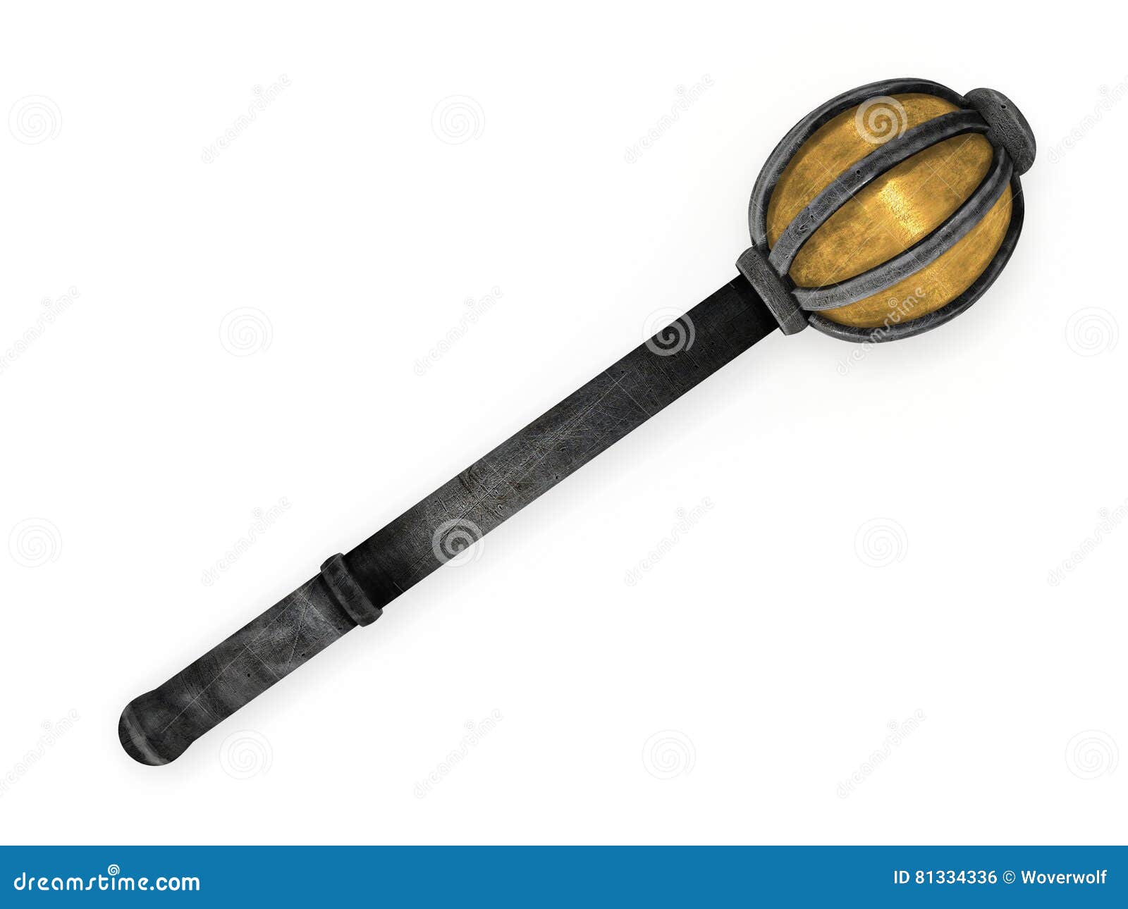 Medieval battle mace stock photo. Image of scepter, historic - 81334336