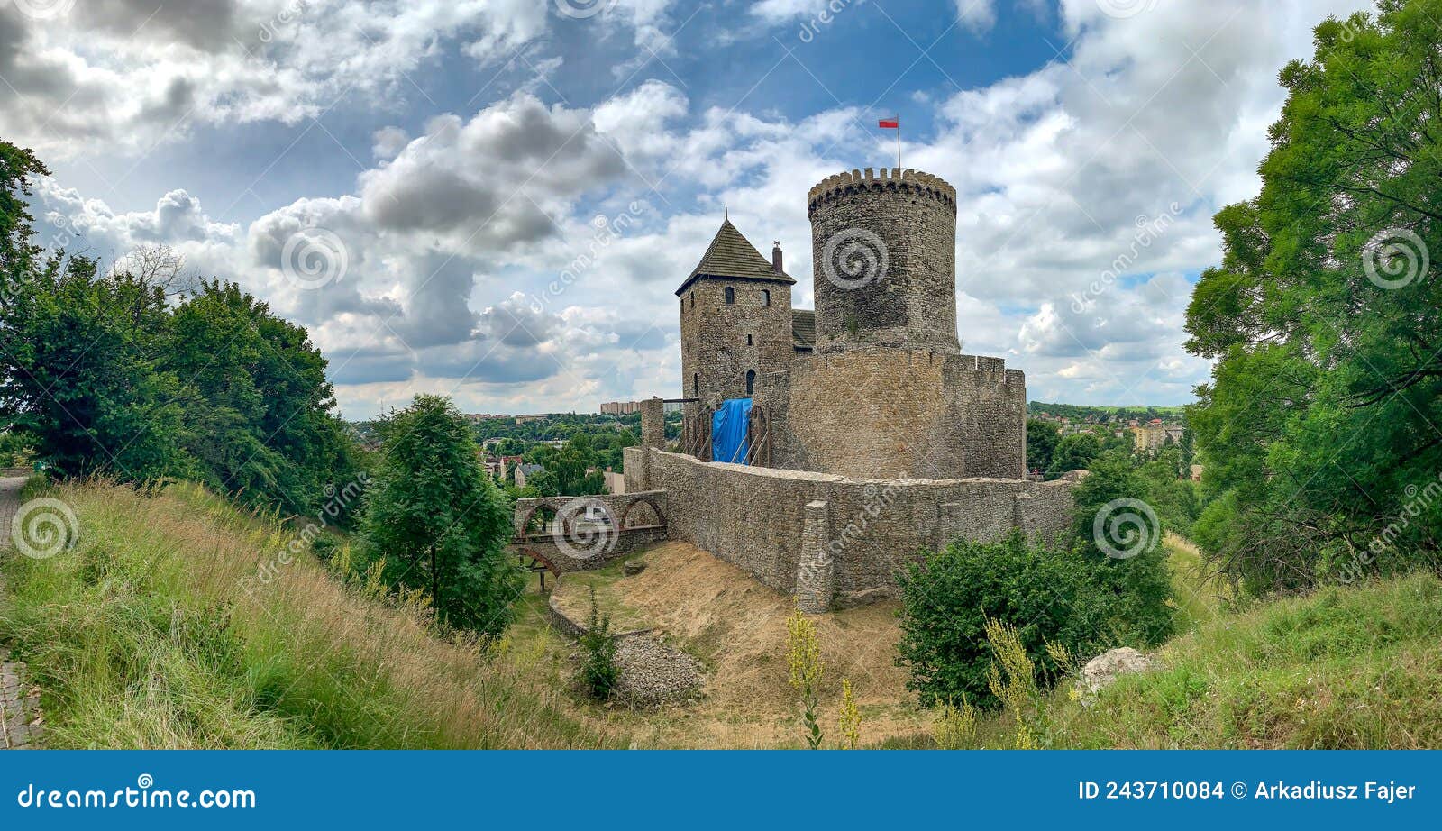 Medieval Bedzin castle stock photo. Image of historic - 243710084