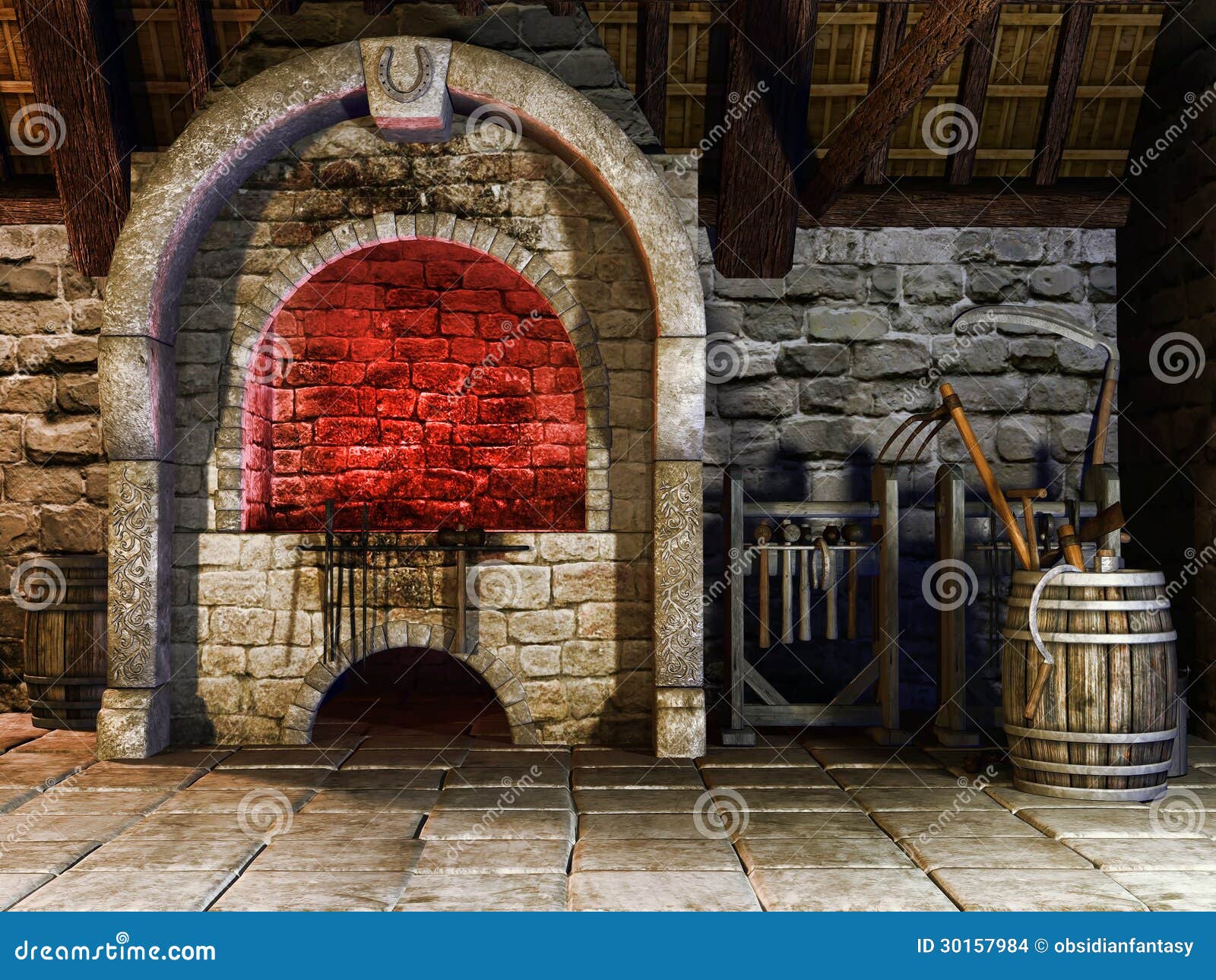 Gas Furnace Vector Illustration | CartoonDealer.com #101435826