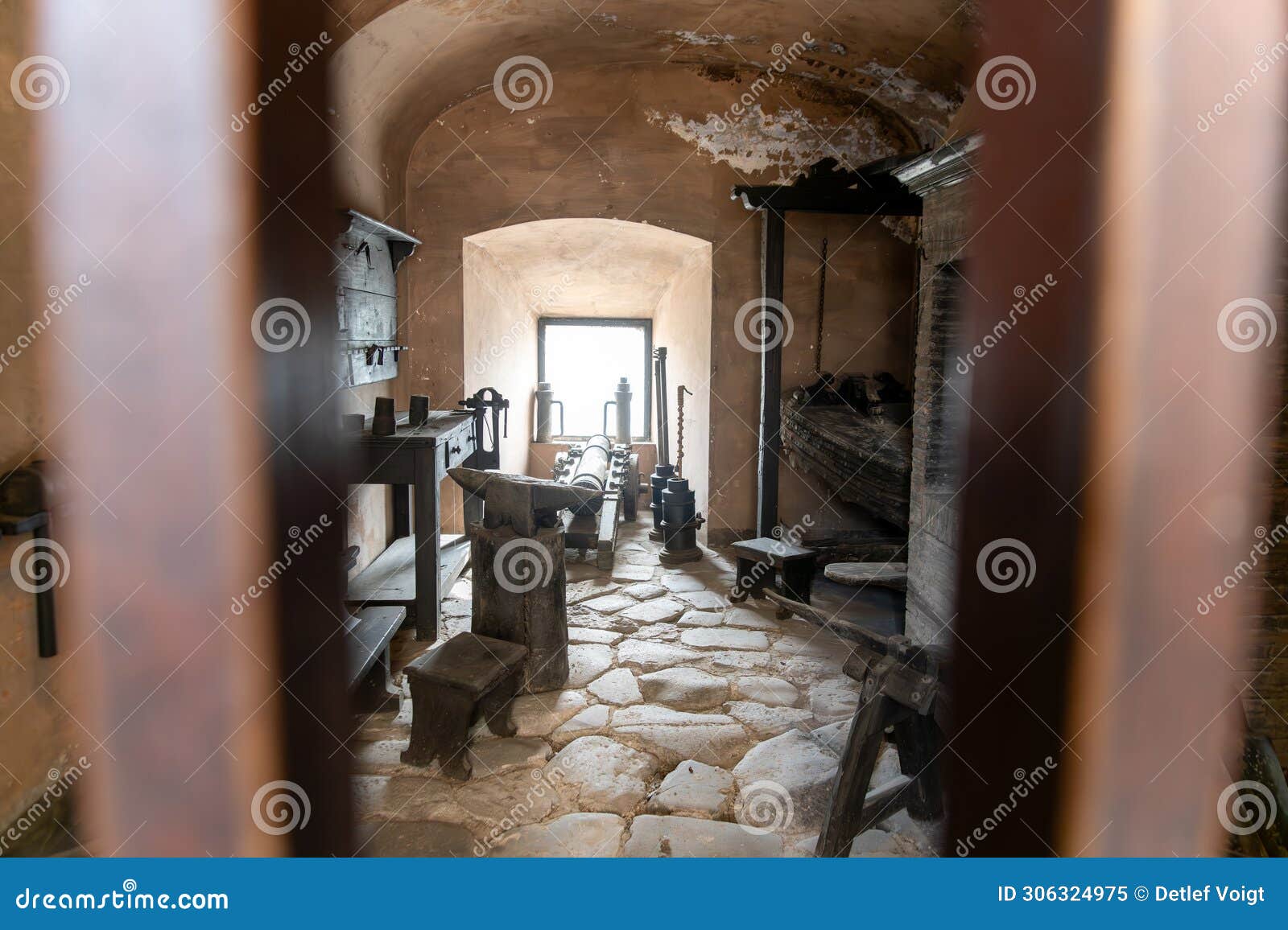 Medieval Blacksmith Workshop in Castel Sant Angelo Editorial Image ...