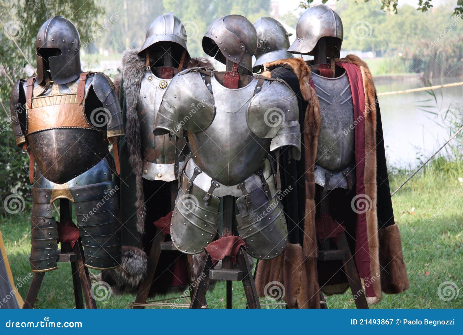 Medieval body armour stock image. Image of metal, breastplate - 21493867