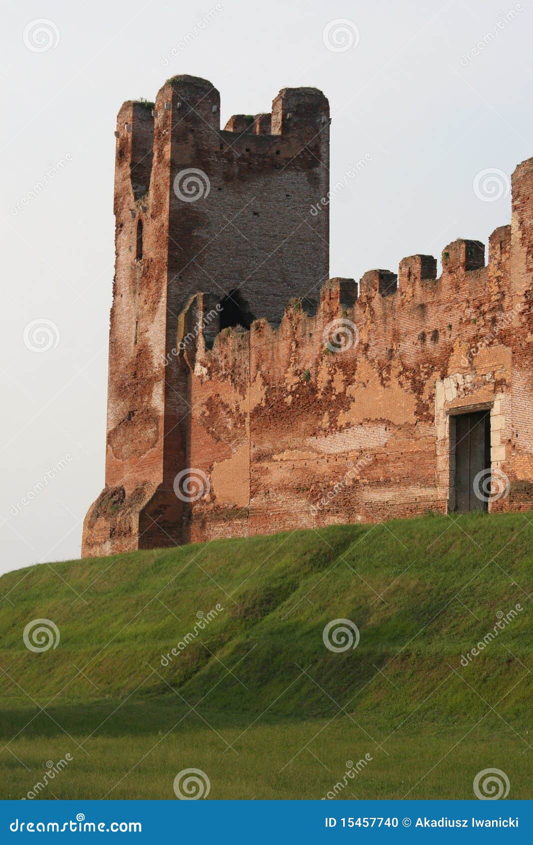Medieval brick castle stock photo. Image of outpost, venice - 15457740