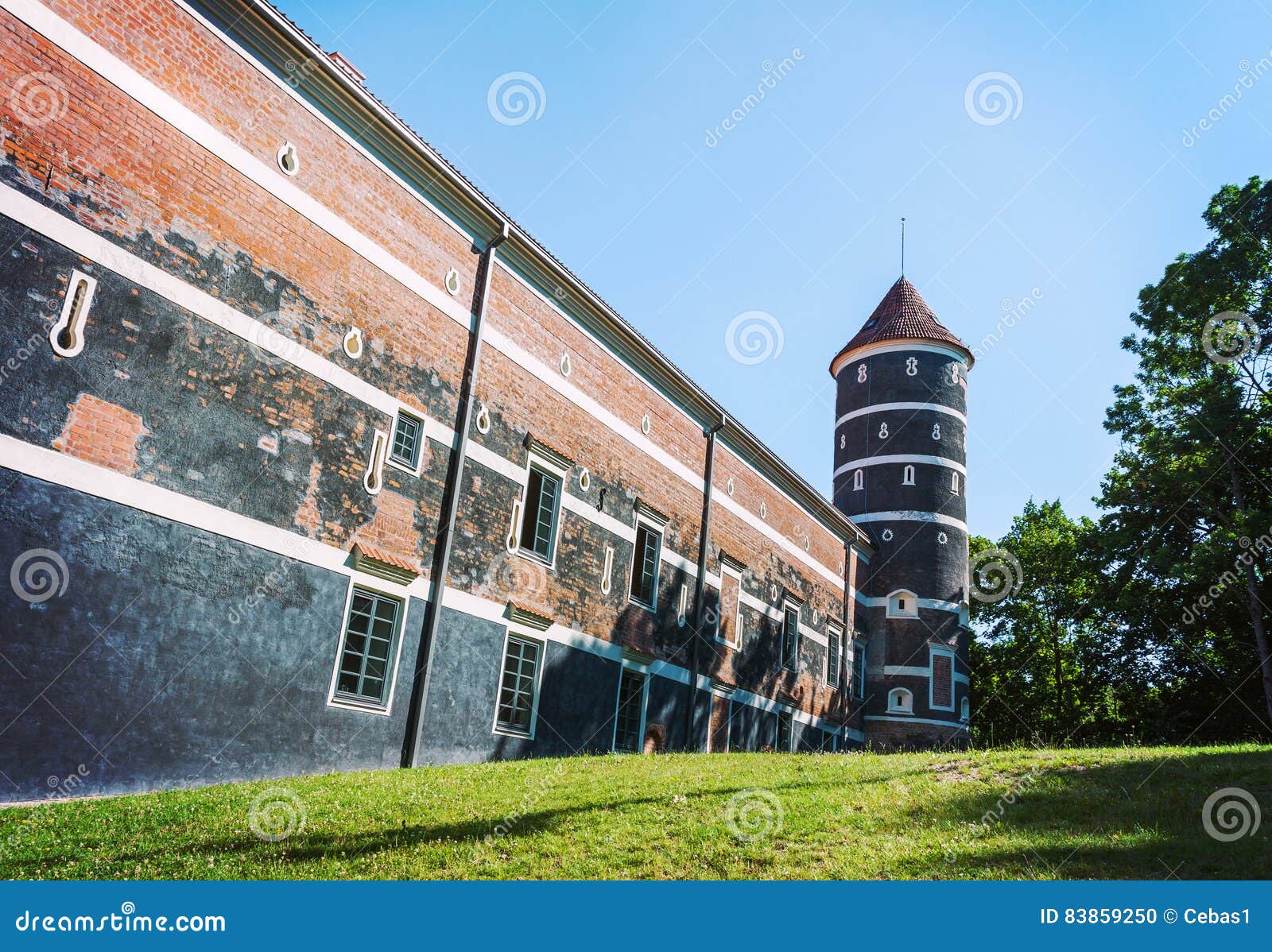 Medieval Brick Castle in Lithuania Stock Photo - Image of aged ...